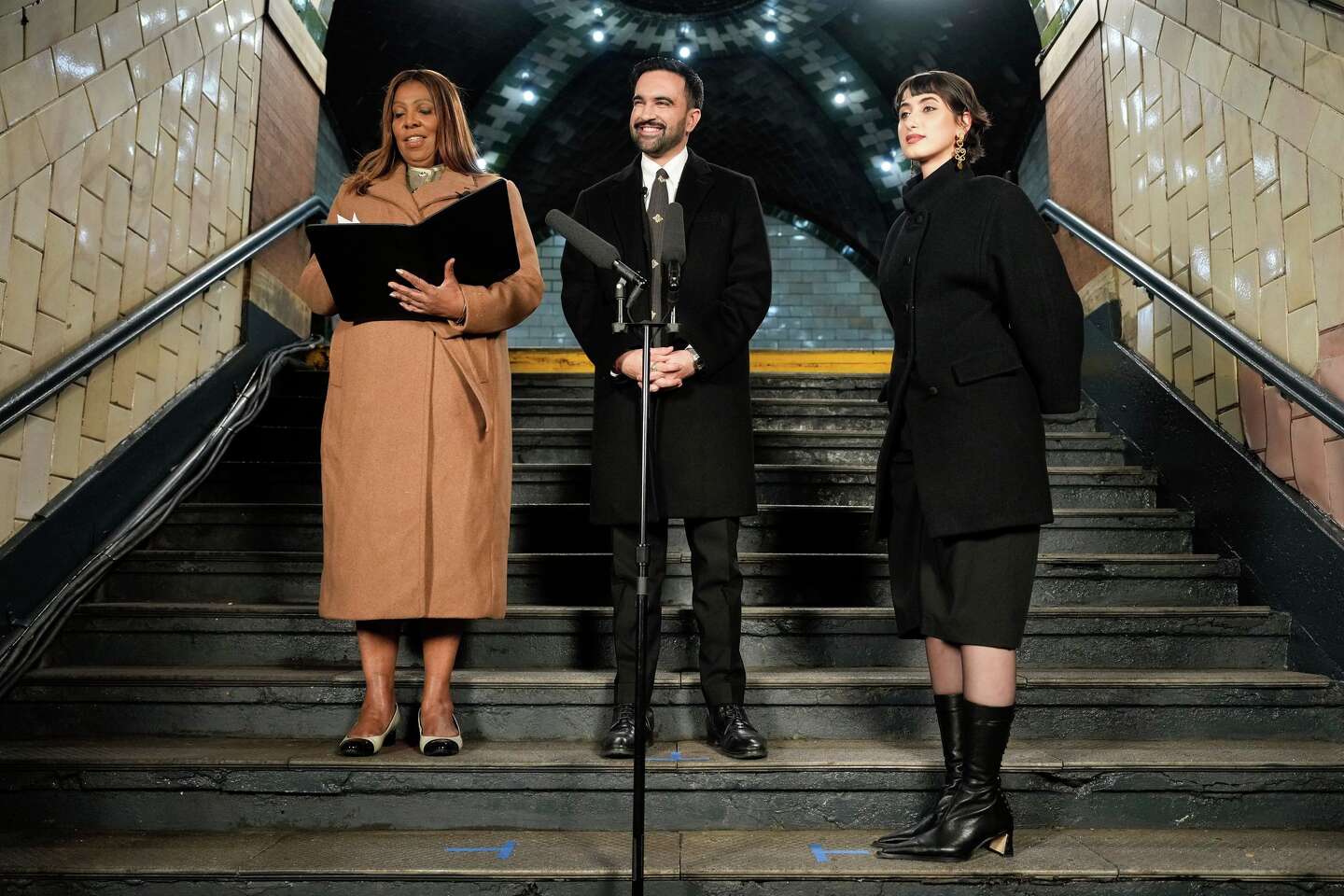 Zohran Mamdani sworn in as New York City mayor at historic subway station