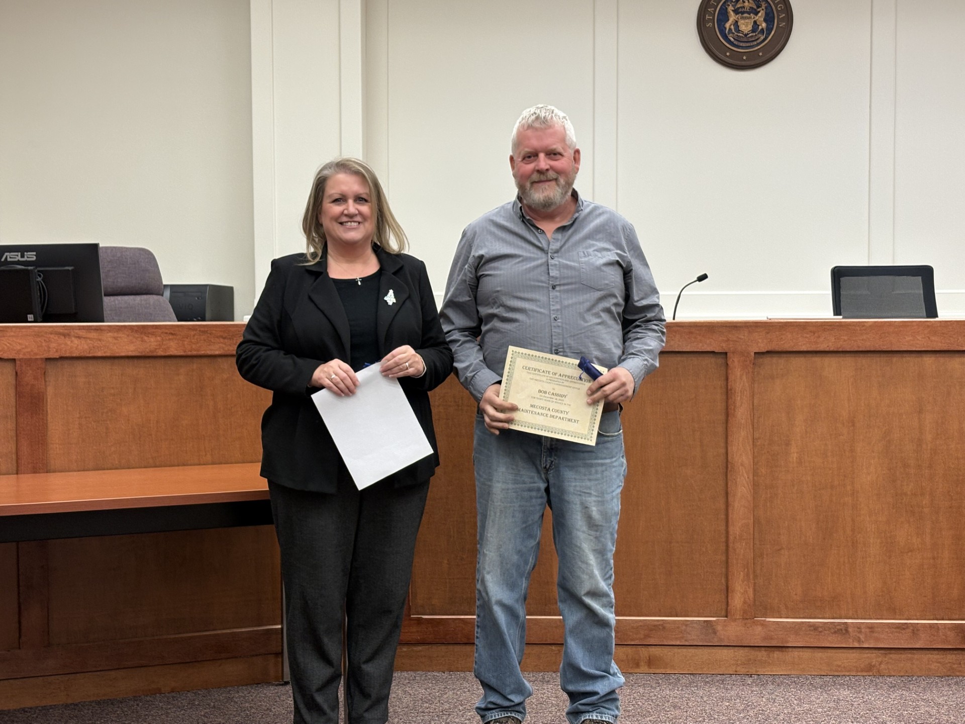 Mecosta County employees recognized for years of service