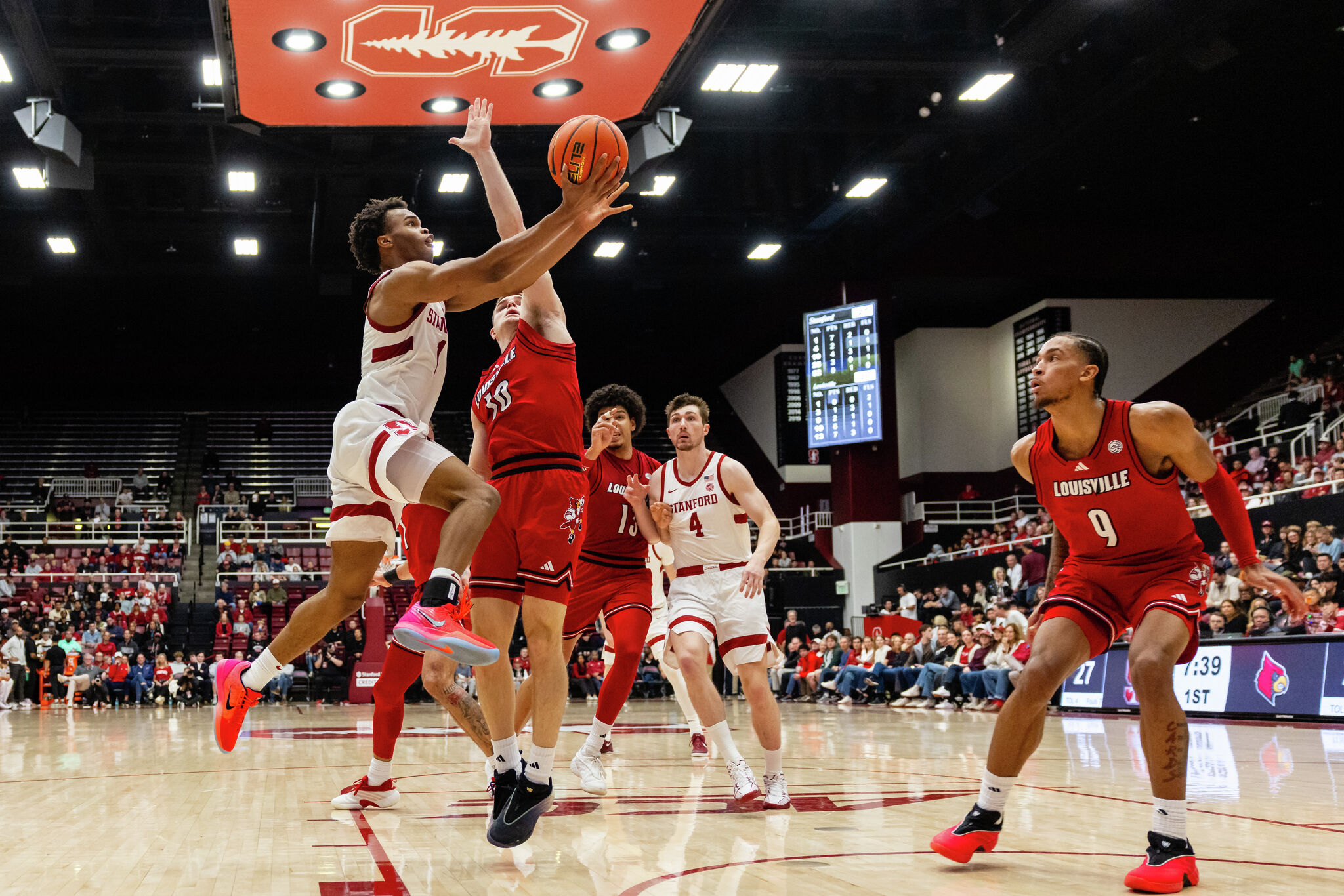 Ebuka Okorie scores 28 points to lead Stanford past No. 16 Louisville