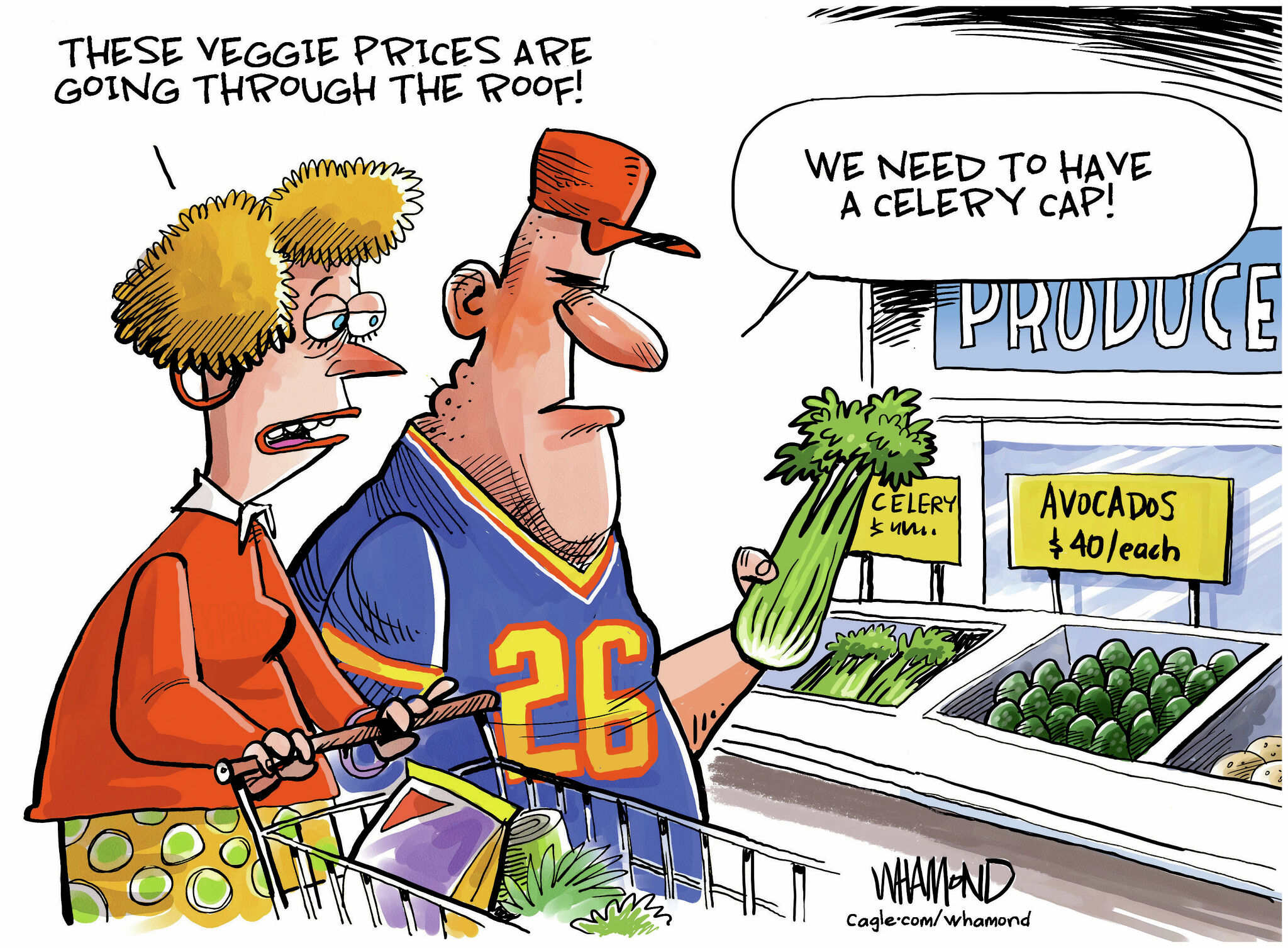 Opinion cartoon: Celery cap