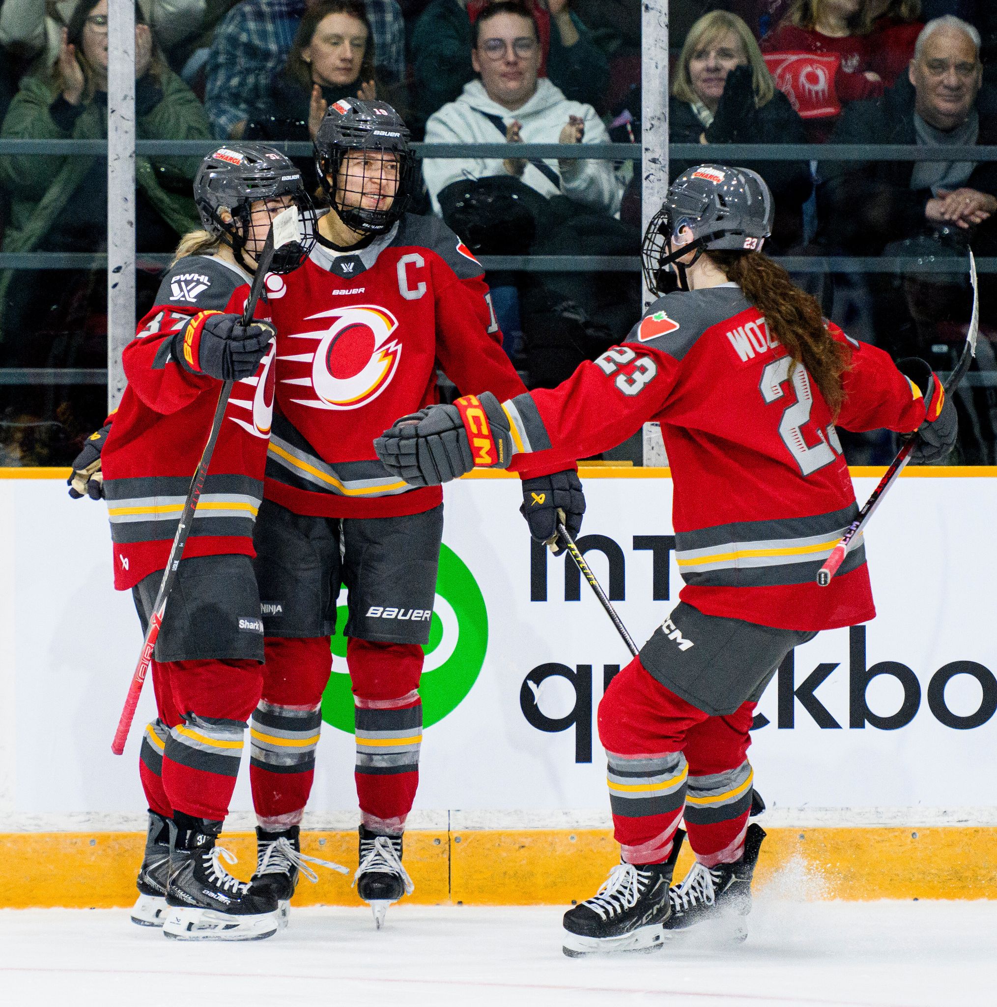 Brianne Jenner scores twice to lead the Charge to a 5-2 victory over ...