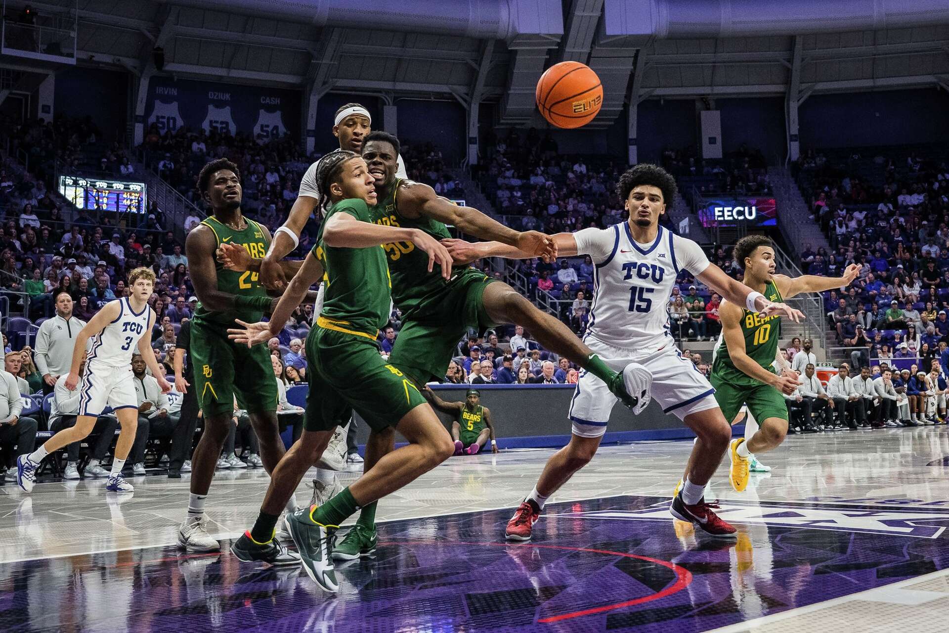 TCU beats Baylor 69-63 in Bears debut of 2023 NBA draft pick James Nnaji