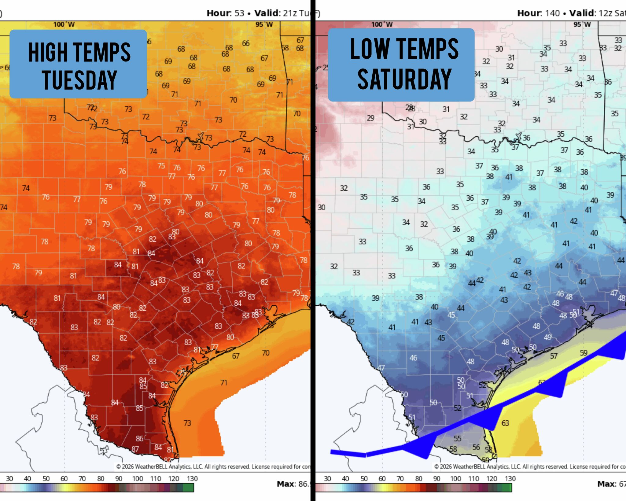 When will cold weather return to Texas? What weather models say.