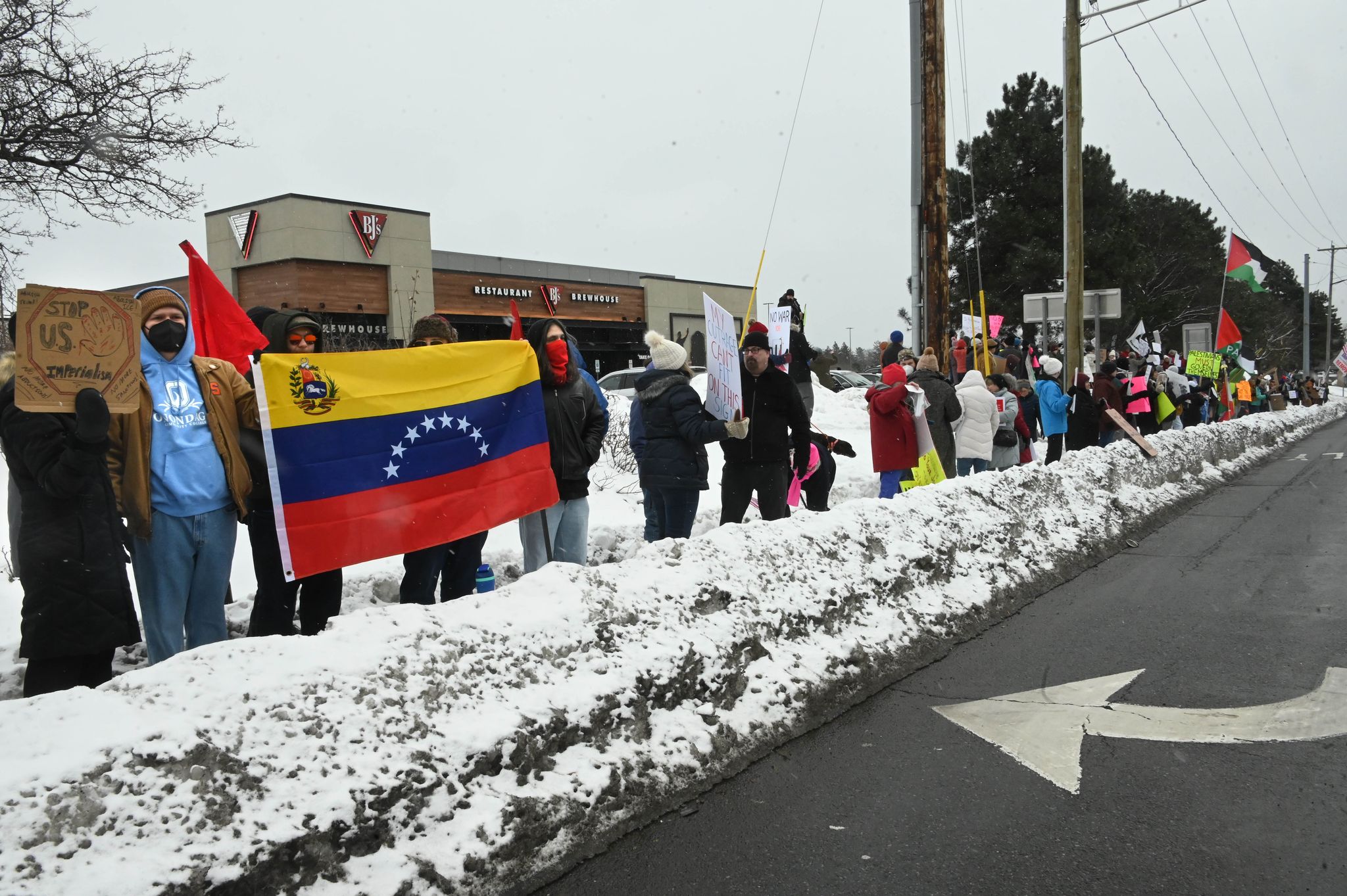 Photos: Albany area protests against military action in Venezuela