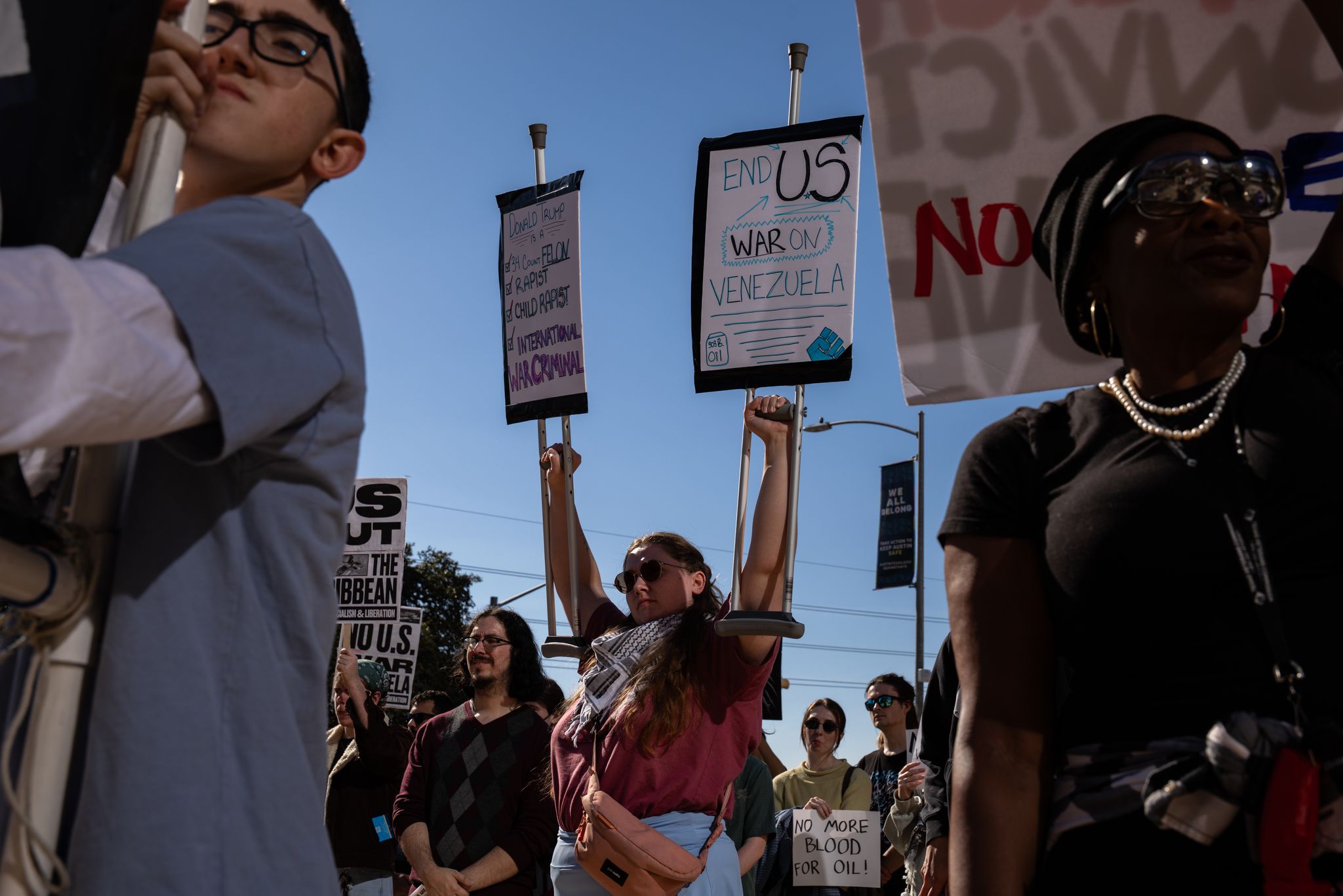 Austin protesters denounce U.S. strike, Maduro capture