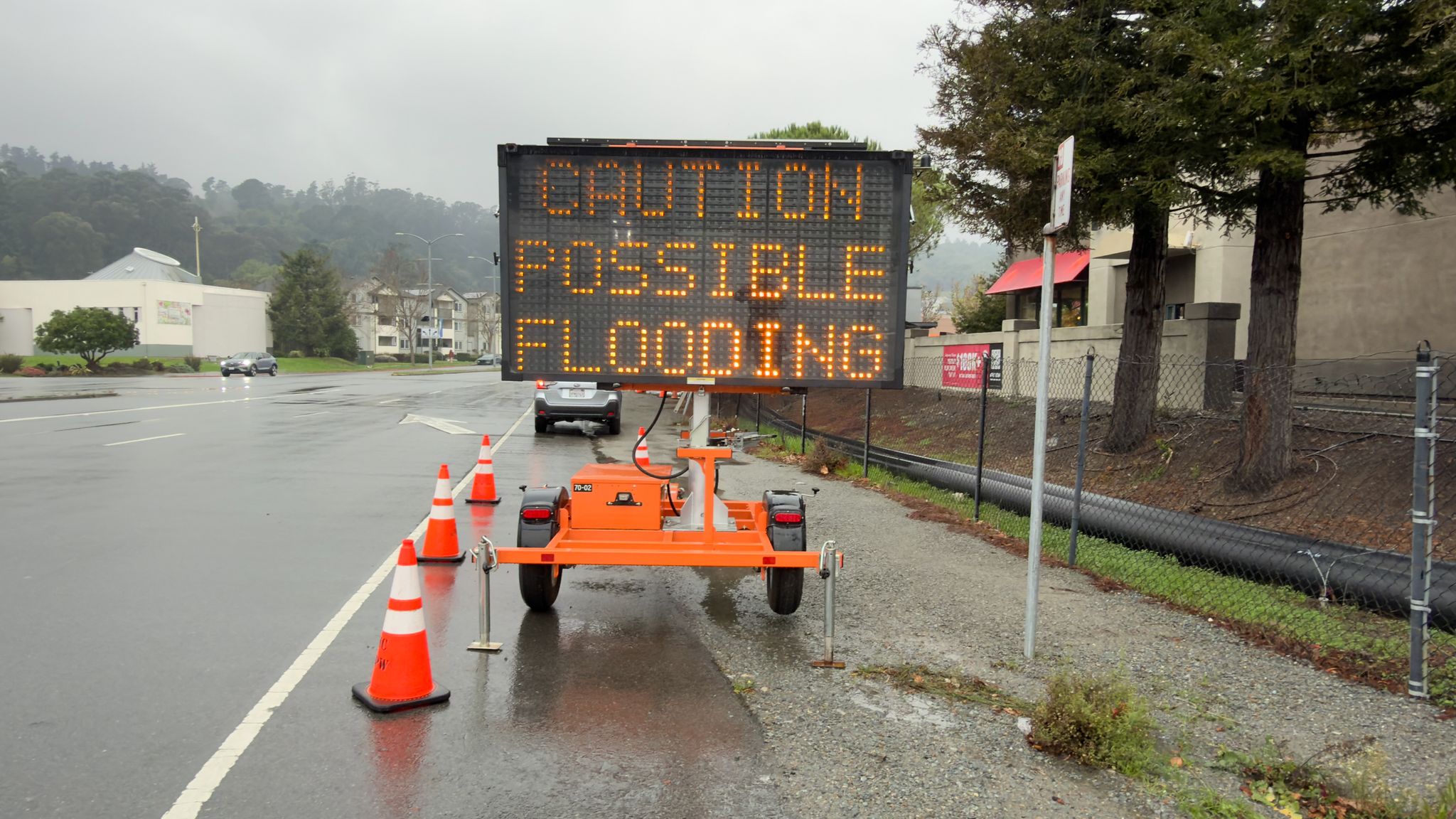 Monterey: Flooding Closes Onramp At Highway 68 To Highway 1