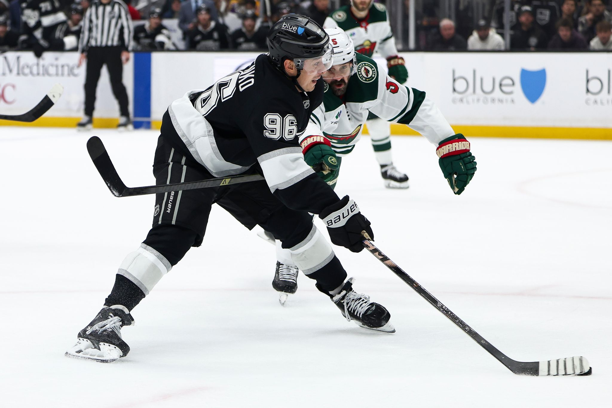 Kuzmenko has goal and assist as Kings beat Wild 4-2