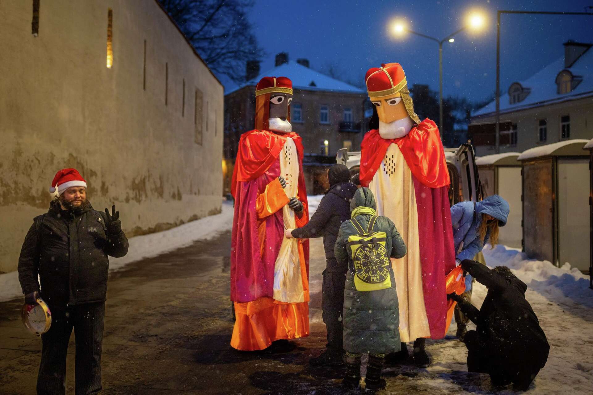 Photos show celebrations of Epiphany, also known as Three Kings Day
