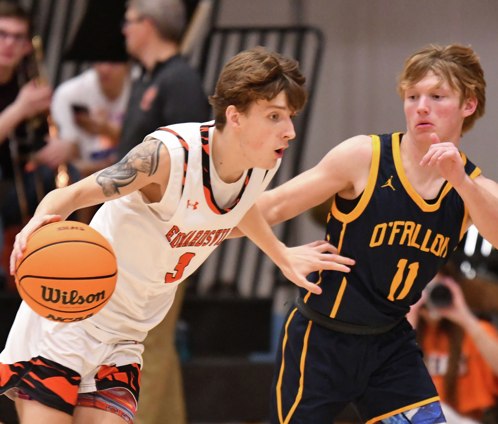Edwardsville boys basketball hosts O'Fallon in IHSA action
