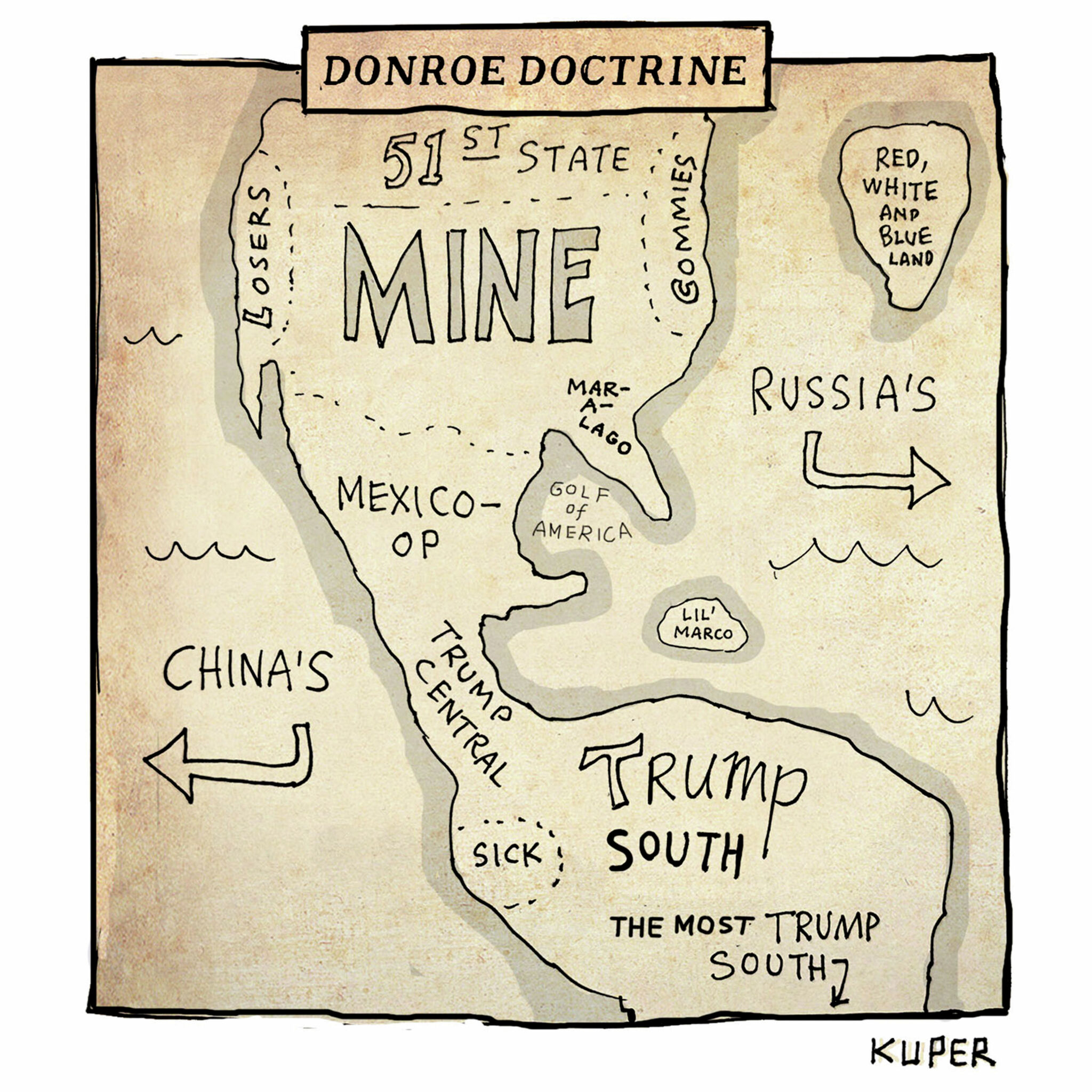 Opinion cartoon: Redrawn boundaries