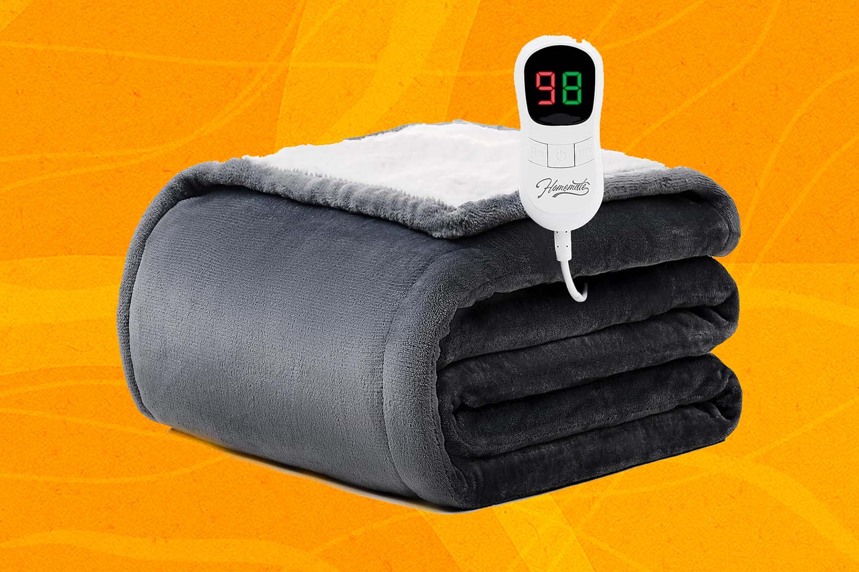 This heated blanket gets up to 122 degrees Fahrenheit and is just $28