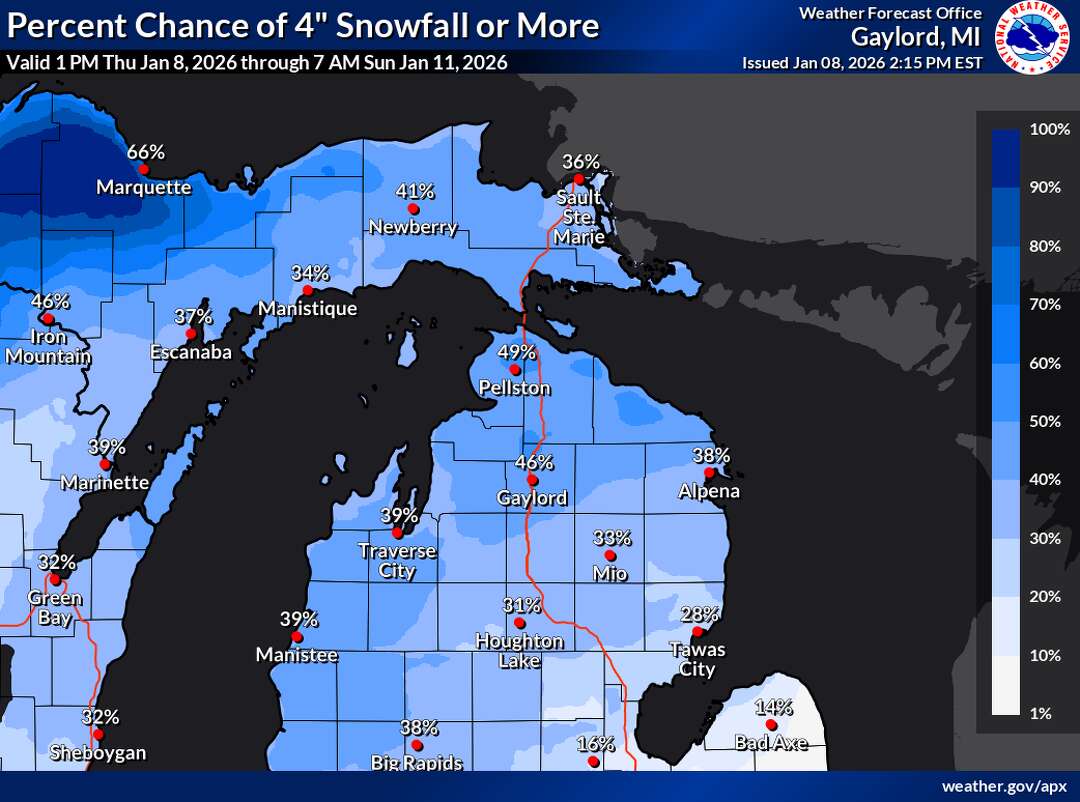 Michigan storm to bring rain, multiple inches of snow Saturday