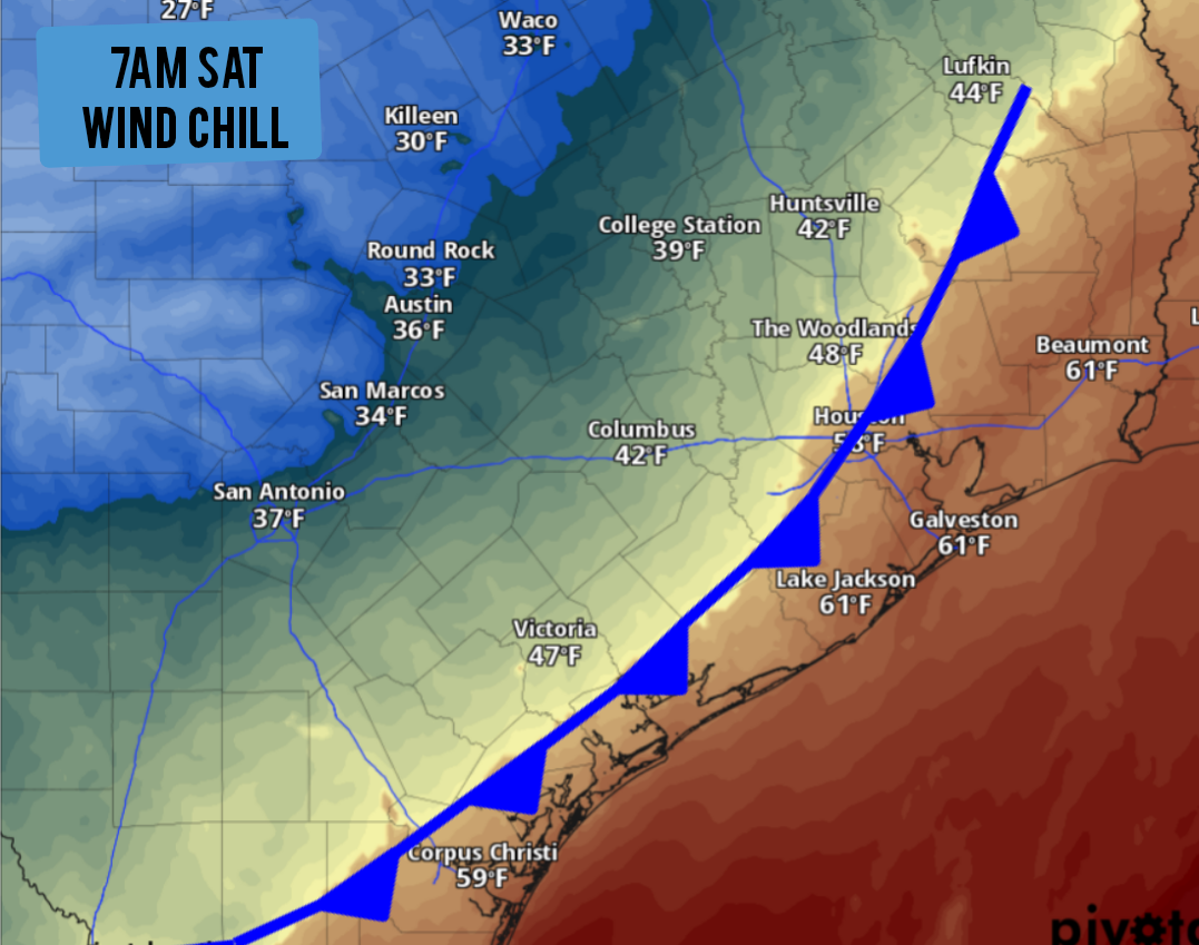 Cold front aims for Texas tonight. Here’s how far temps drop.