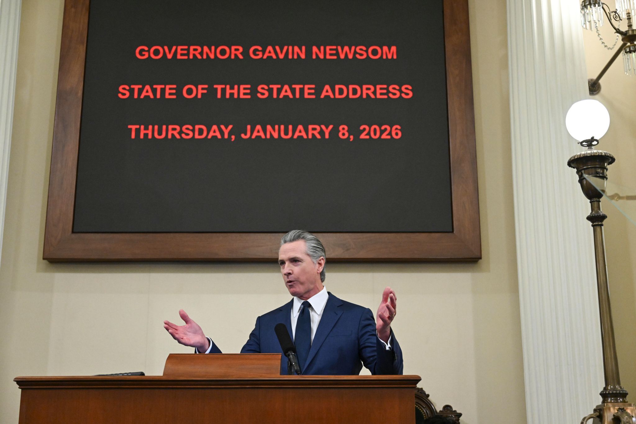 Newsom punches back at California's critics and Trump in his final ...