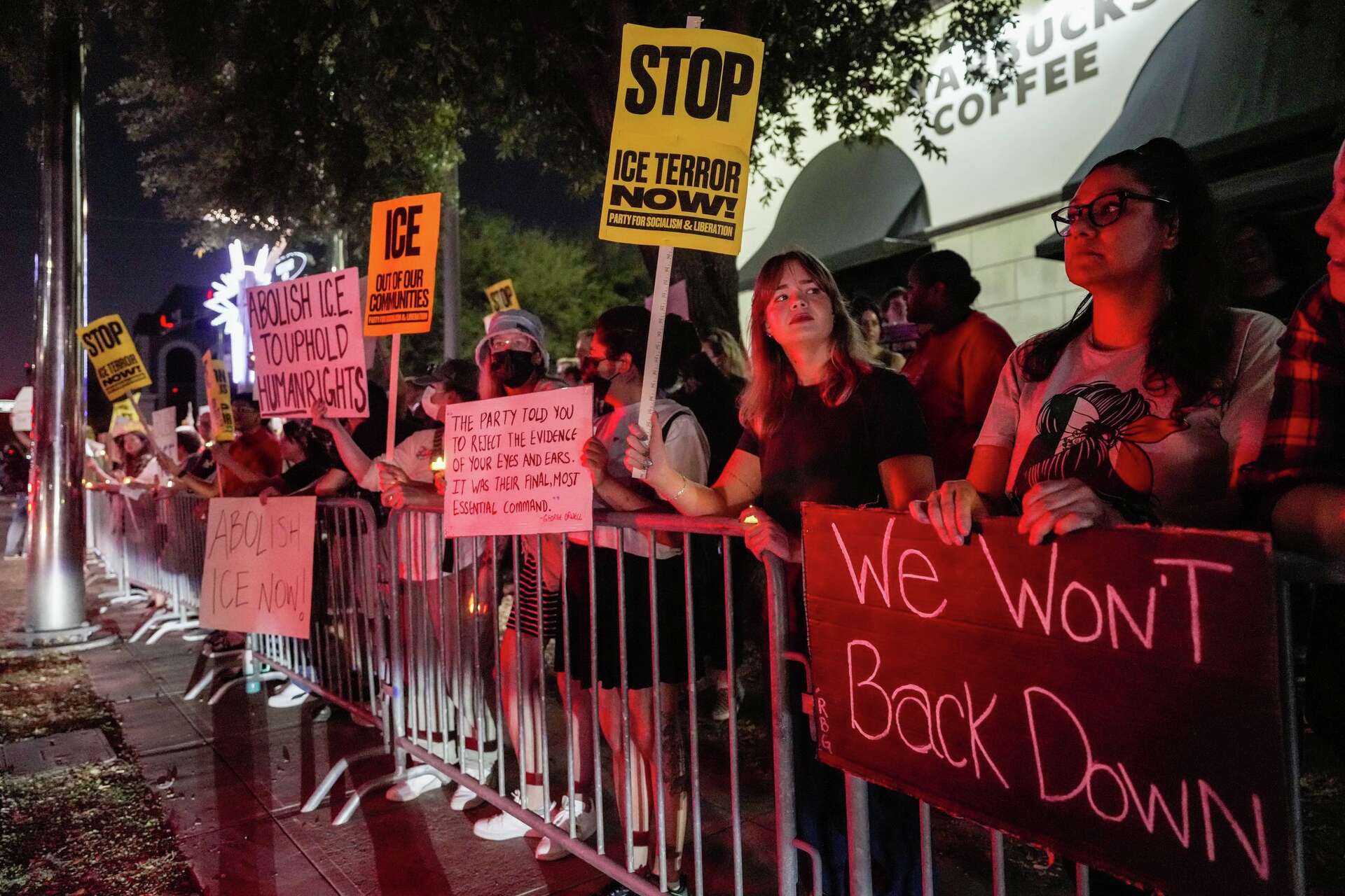 Renee Nicole Good: Houston residents protest Minneapolis ICE shooting