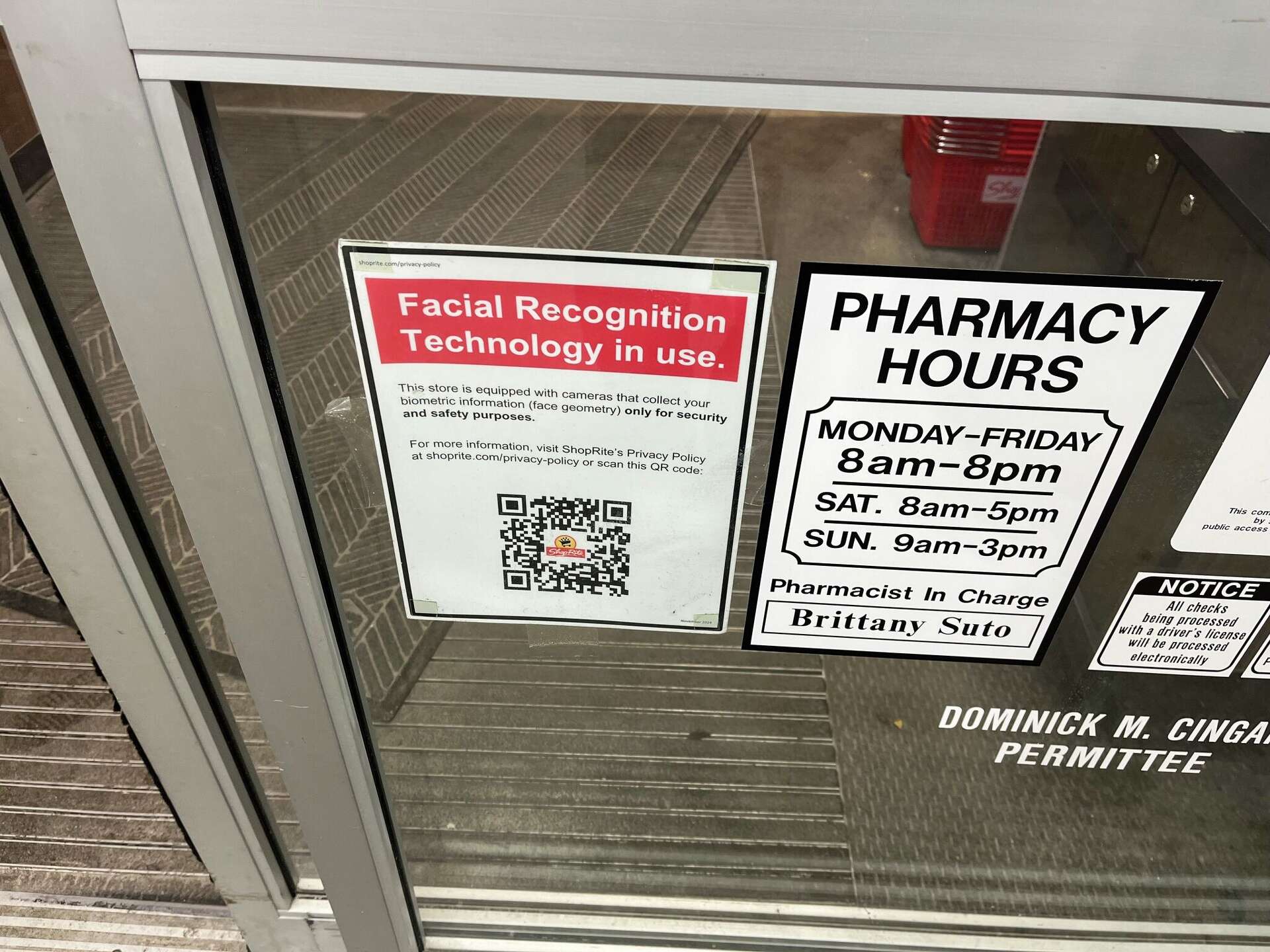 ShopRite uses facial recognition technology in Connecticut stores