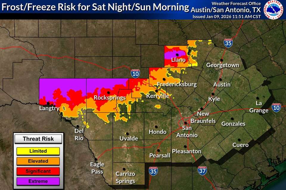 Cold front means winter's back in Austin. Could it freeze here?