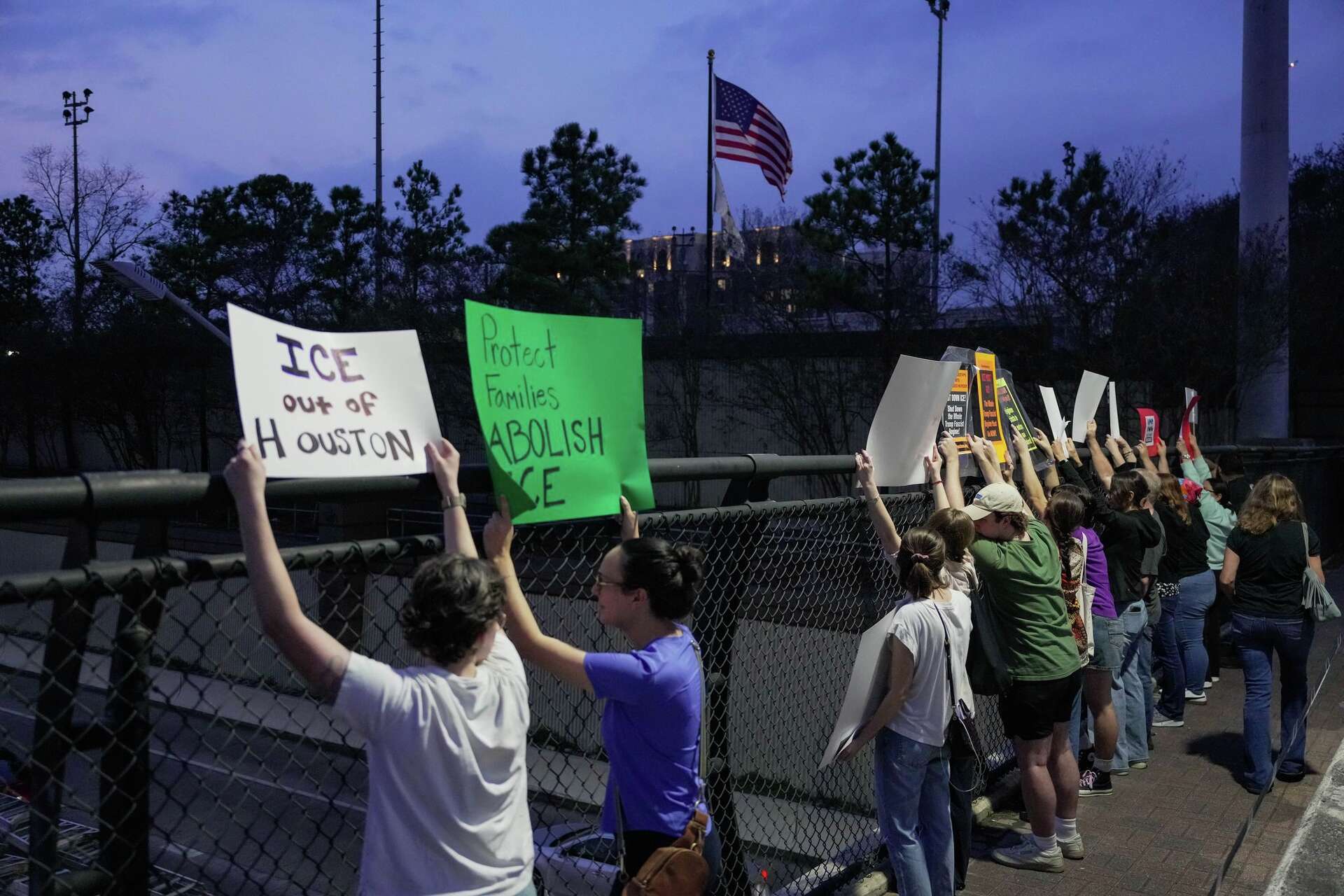 Houston protesters rally for second day over deadly ICE shooting