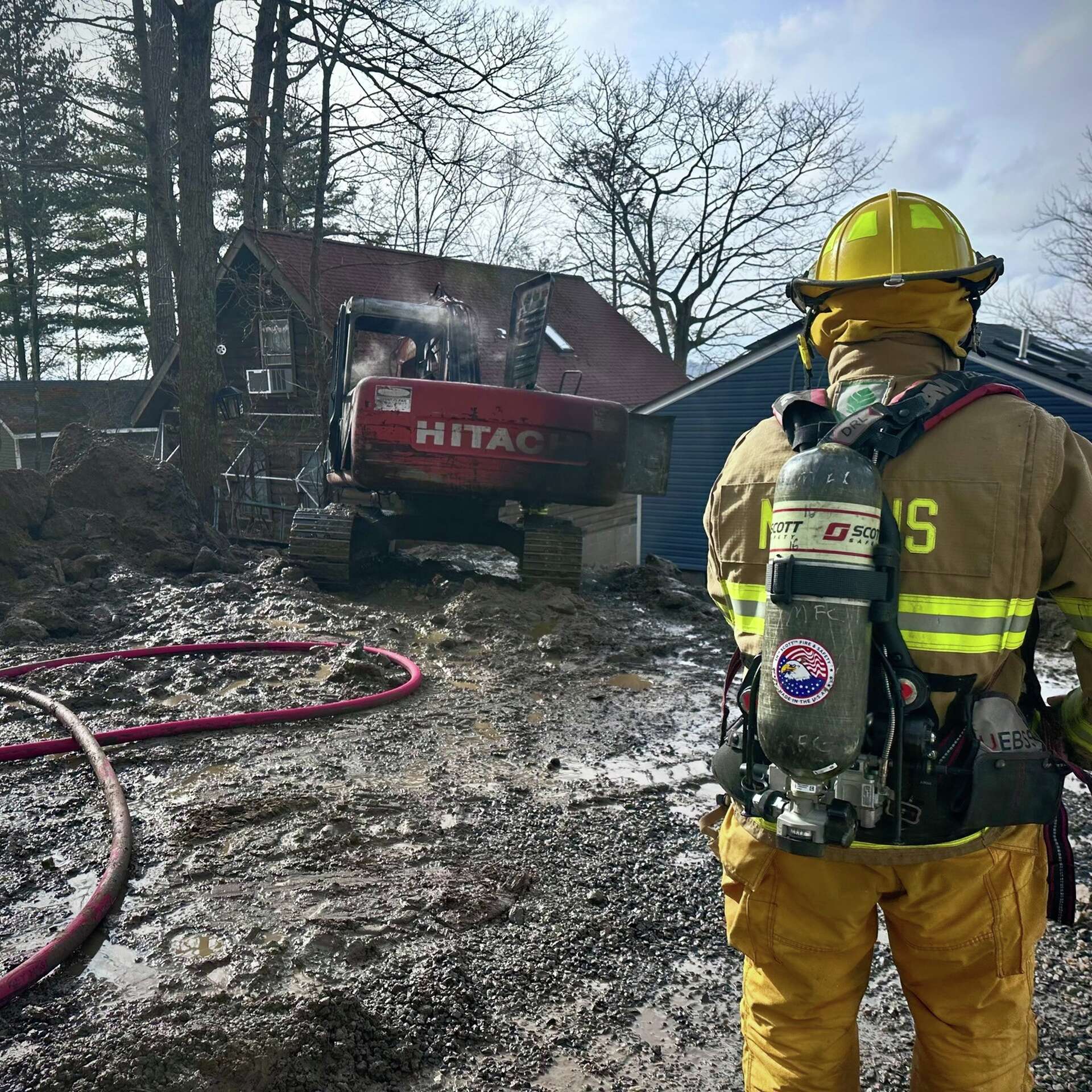 Morris firefighters put out excavator fire near Bantam Lake: Officials