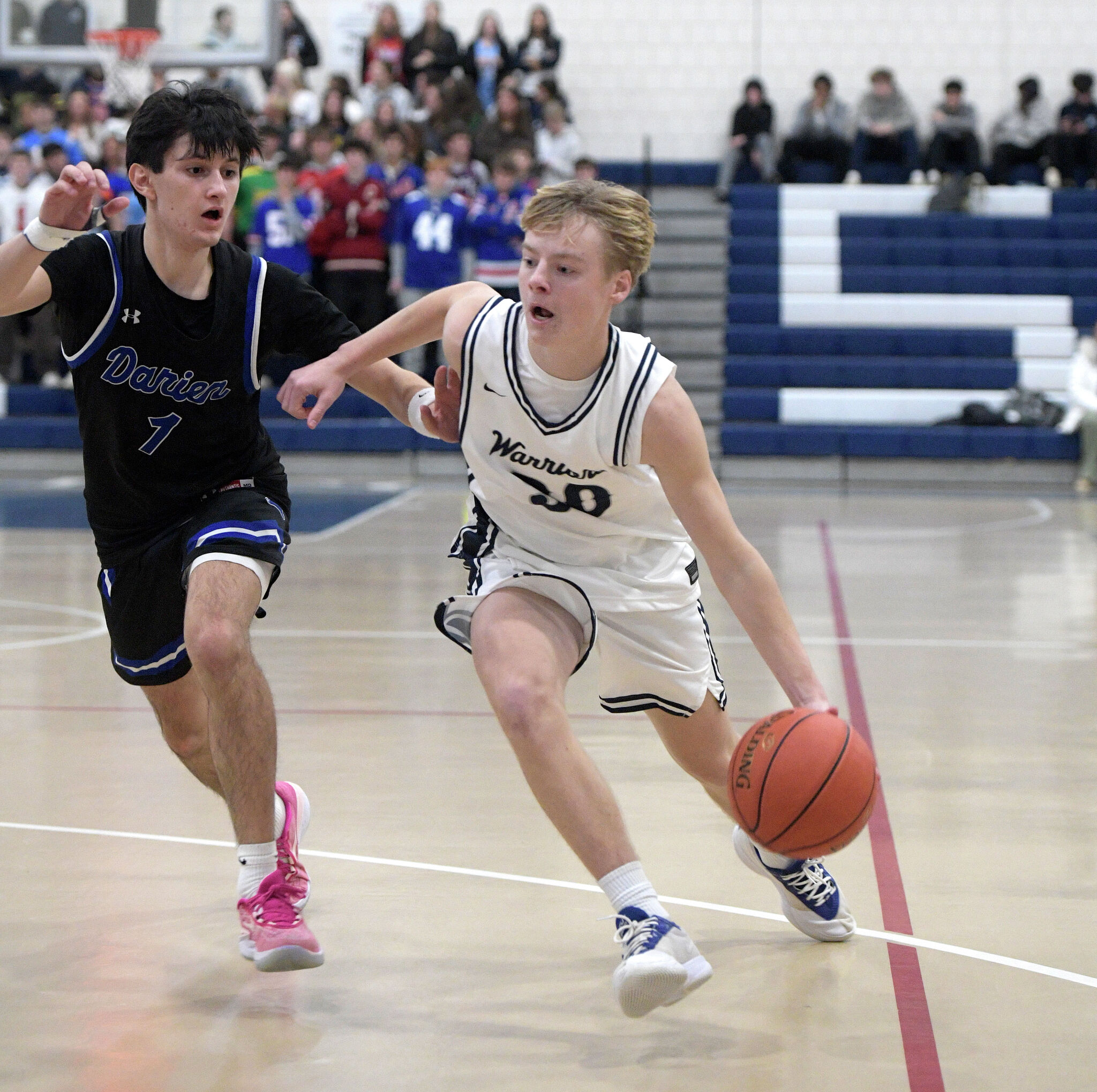Photos: Darien at Wilton boys basketball game