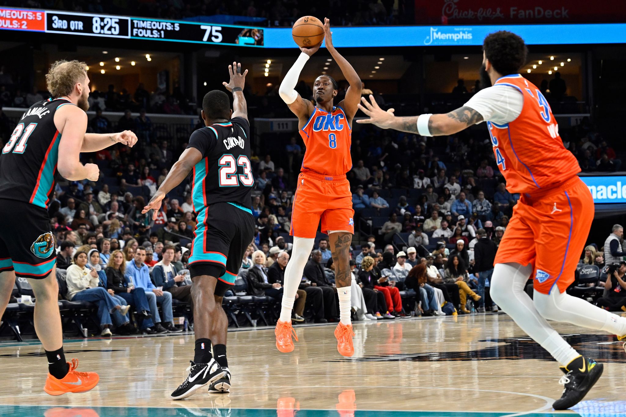 Thunder rally from 21-point deficit to beat Grizzlies 117-116