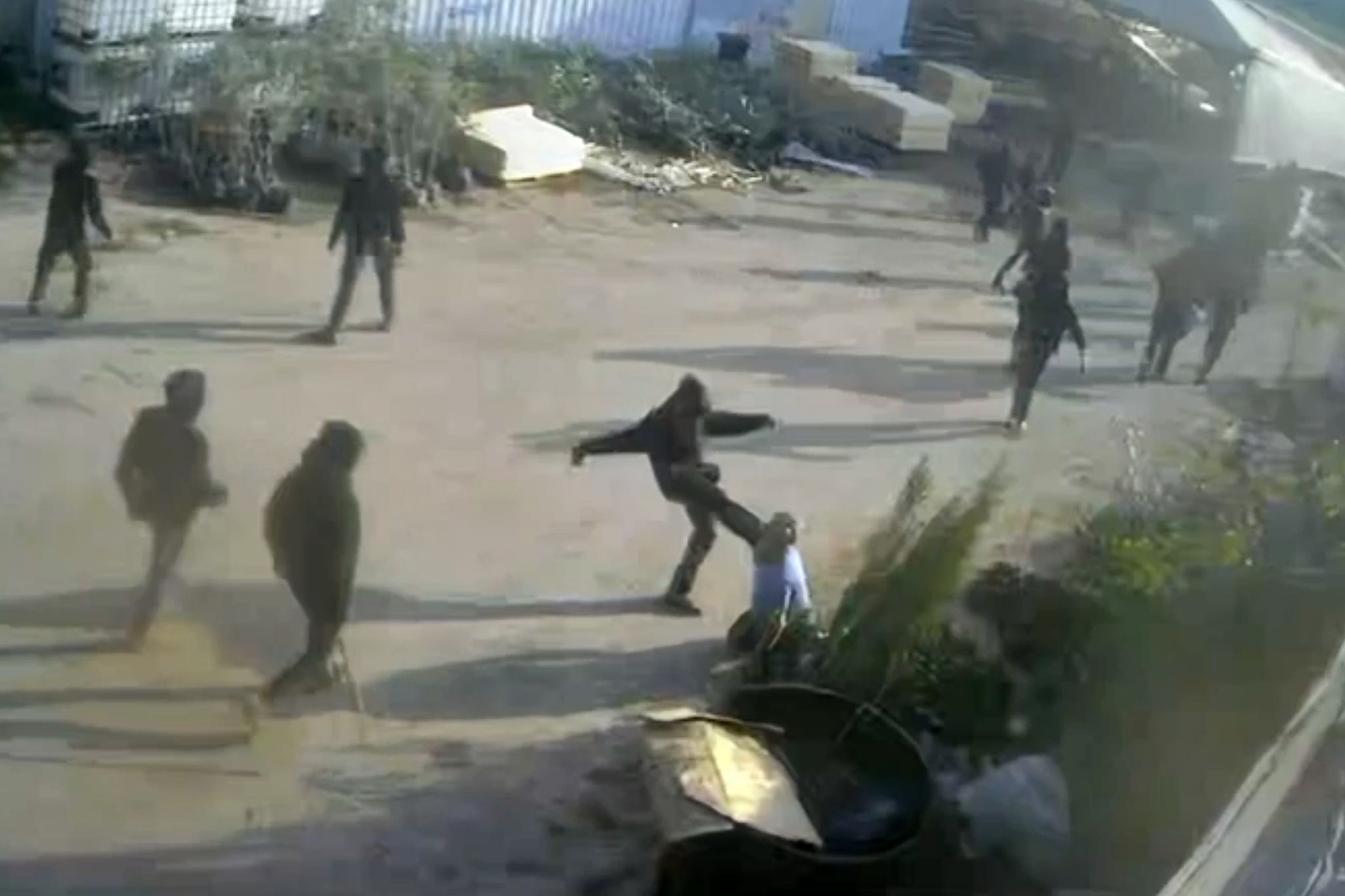Video shows armed men beating a Palestinian in the Israeli-occupied ...