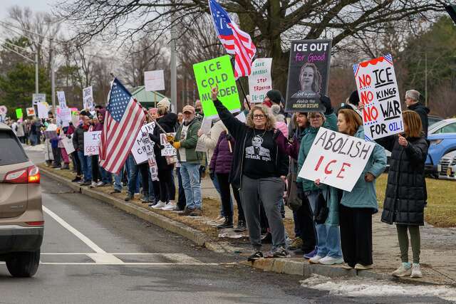 Anti-ICE protesters gather across the Capital Region