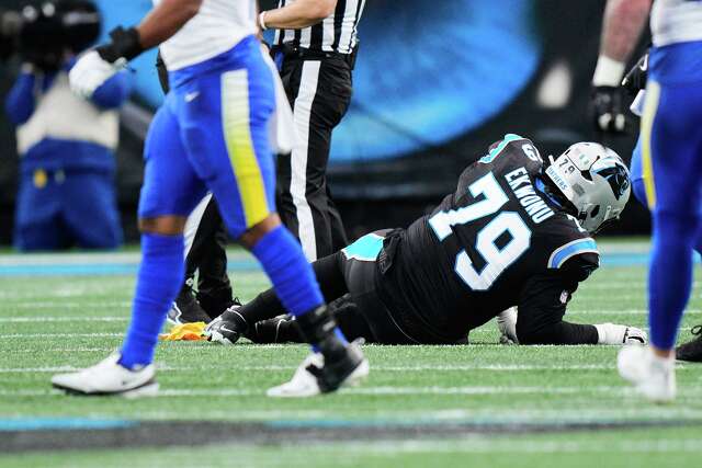 Panthers LT Ickey Ekwonu to miss significant time with ruptured patella ...