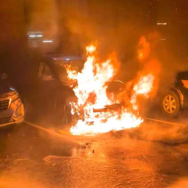 Car fire in Manchester 'parking area' put out Friday, officials say