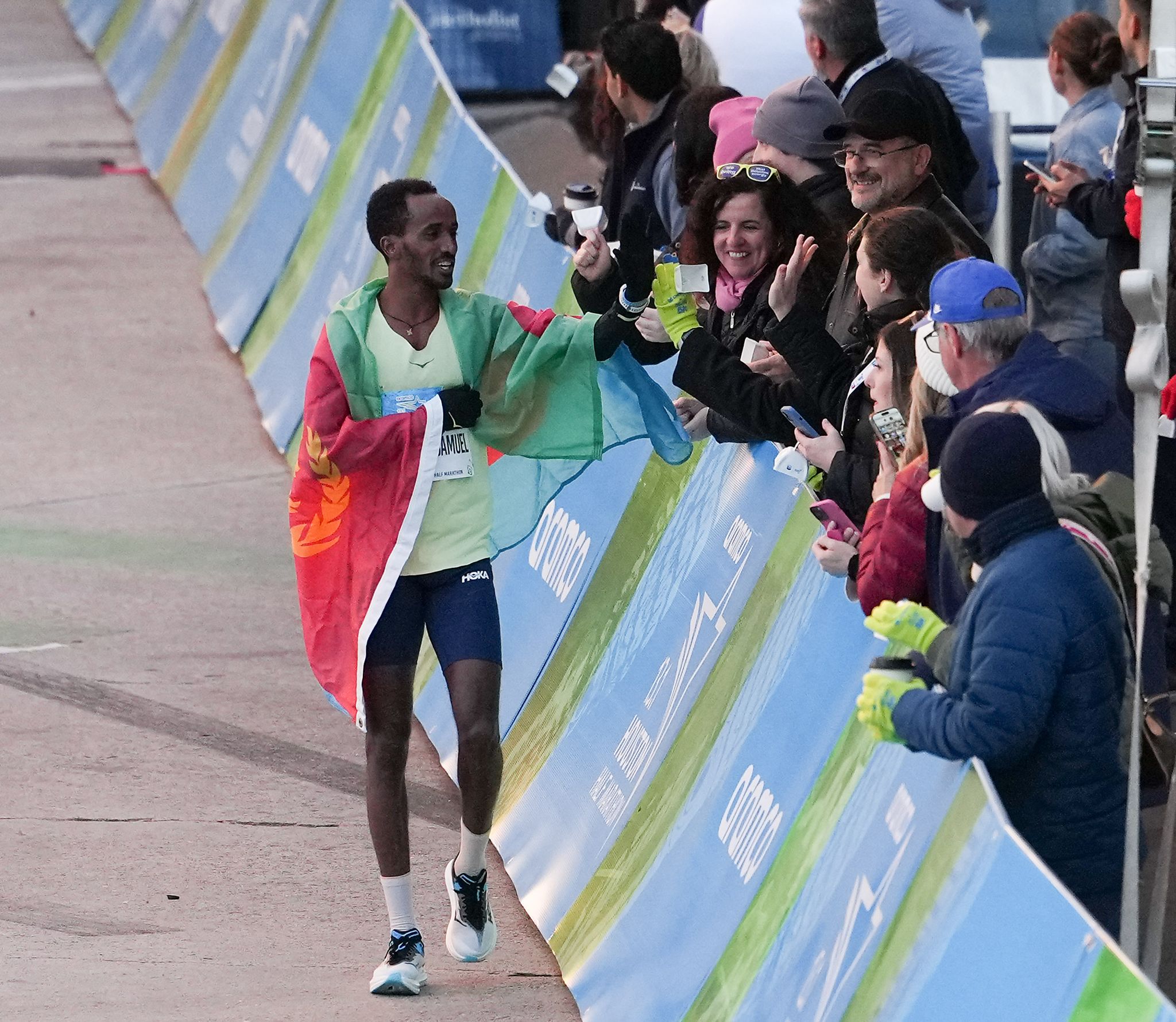 Aramco Houston Half Marathon: Habtom Samuel sets course record