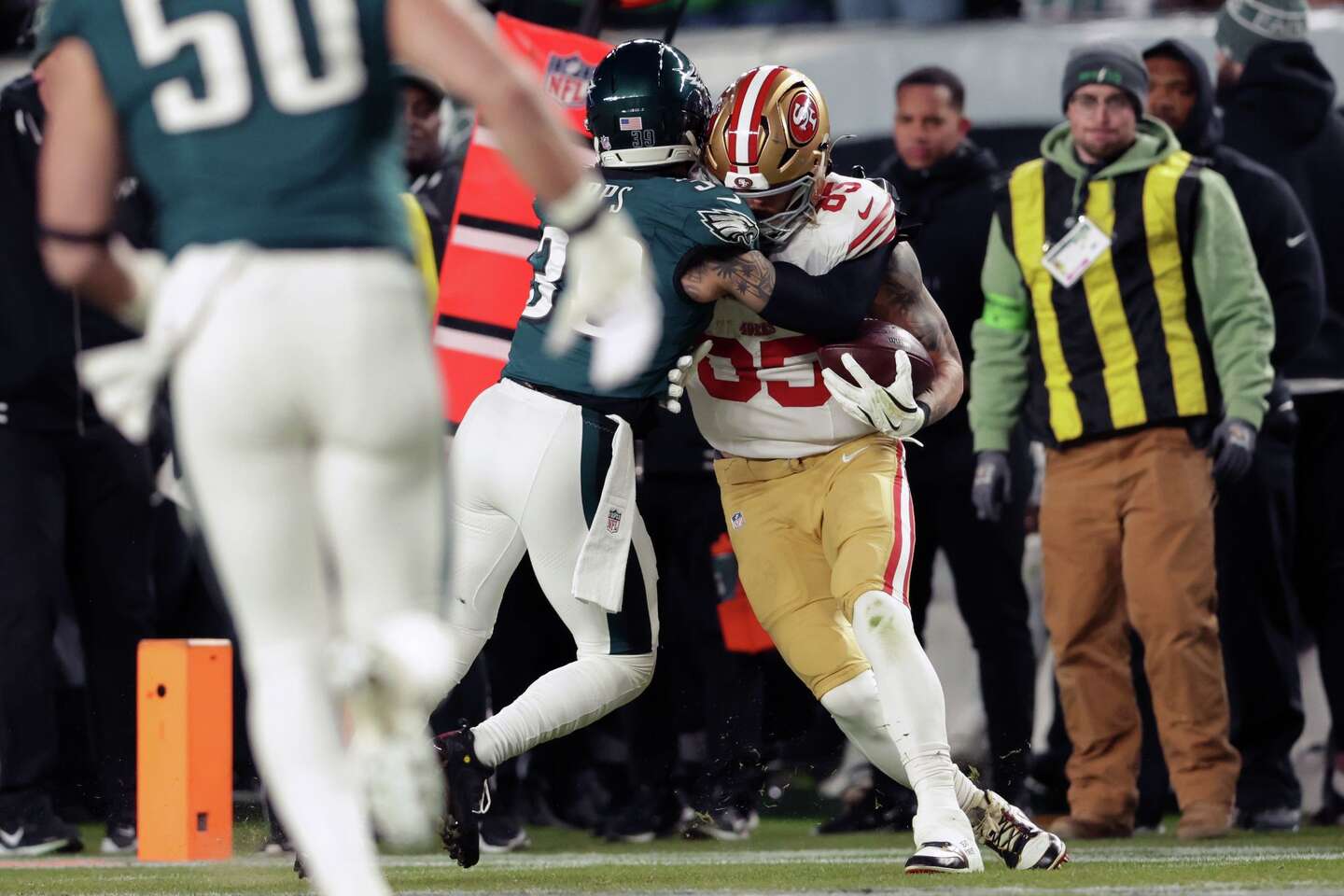 49ers ride defense past favored Eagles in thrilling wild card victory