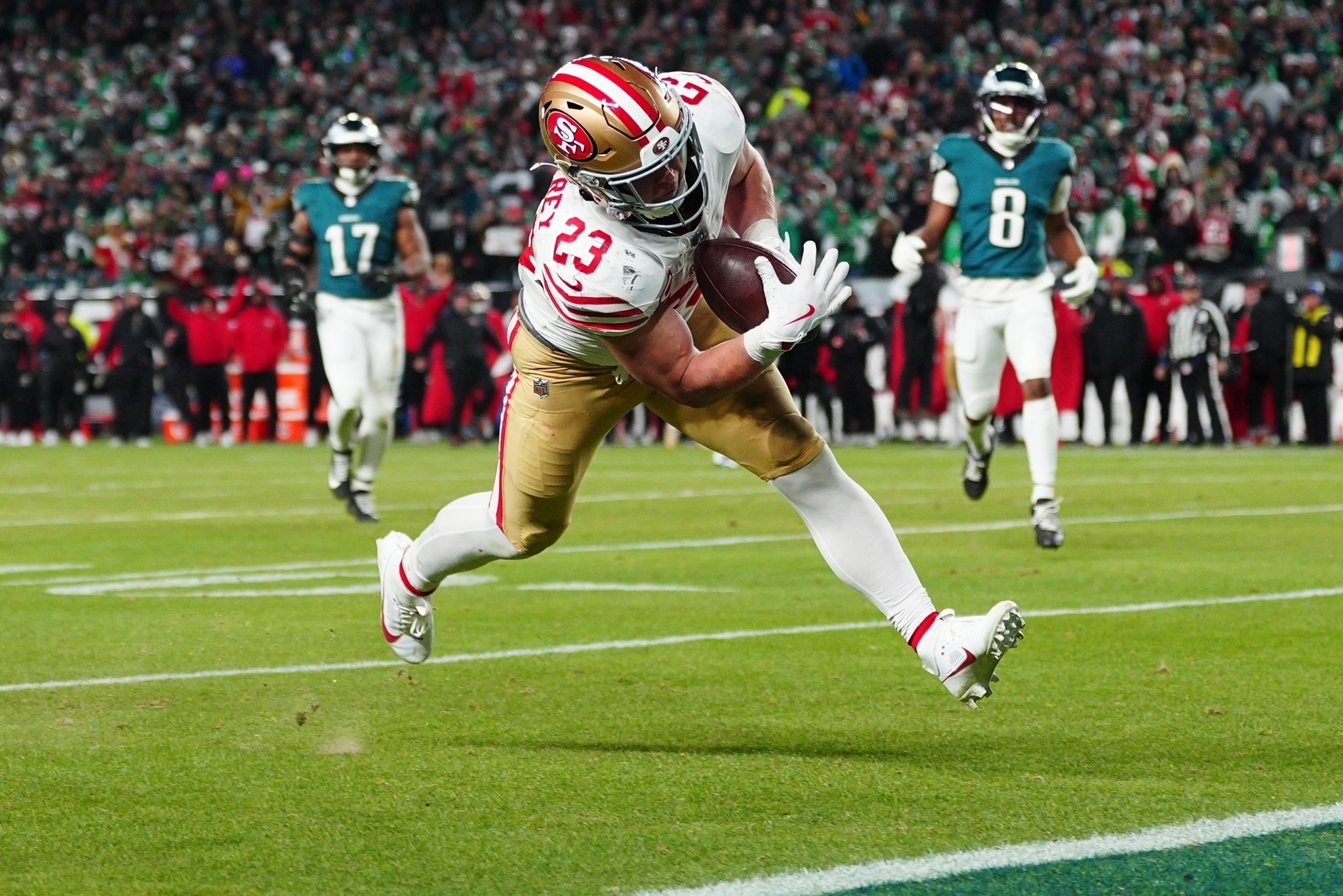 Purdy y los 49ers eliminan 23-19 a los campeones de Super Bowl Eagles ...
