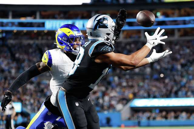 Jalen Coker emerges as needed reliable No. 2 wide receiver for Bryce ...