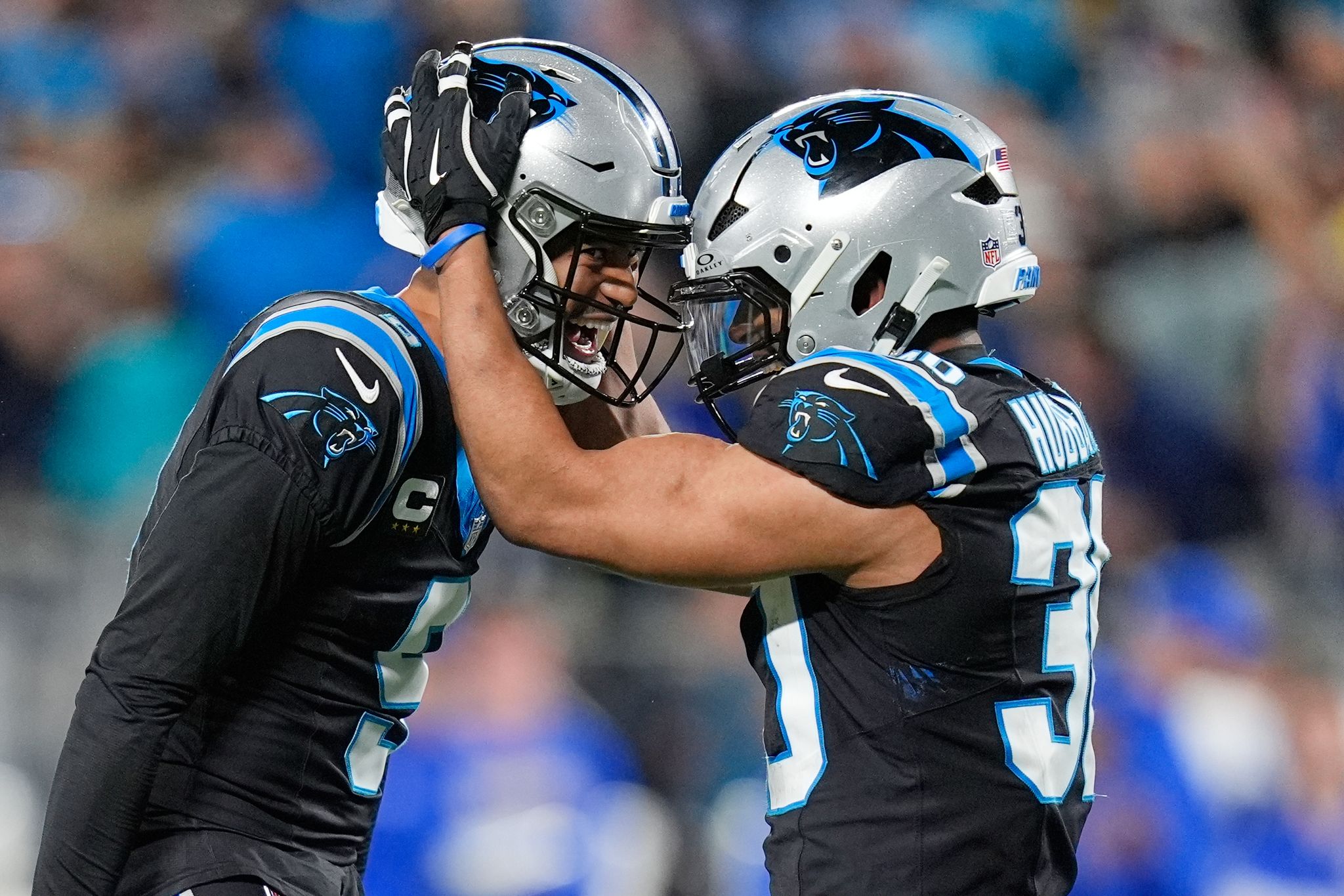 Jalen Coker emerges as needed reliable No. 2 wide receiver for Bryce ...