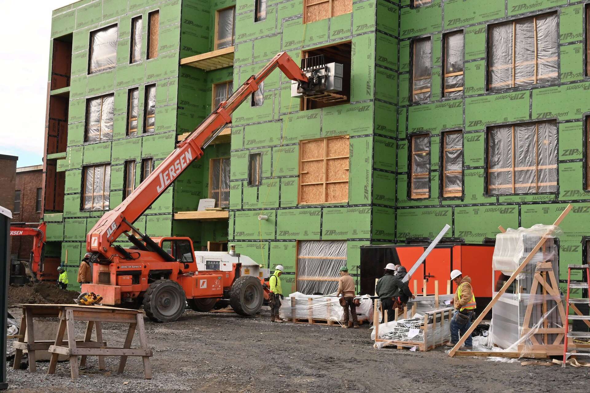 Troy's first zero-emission multifamily apartment building taking shape
