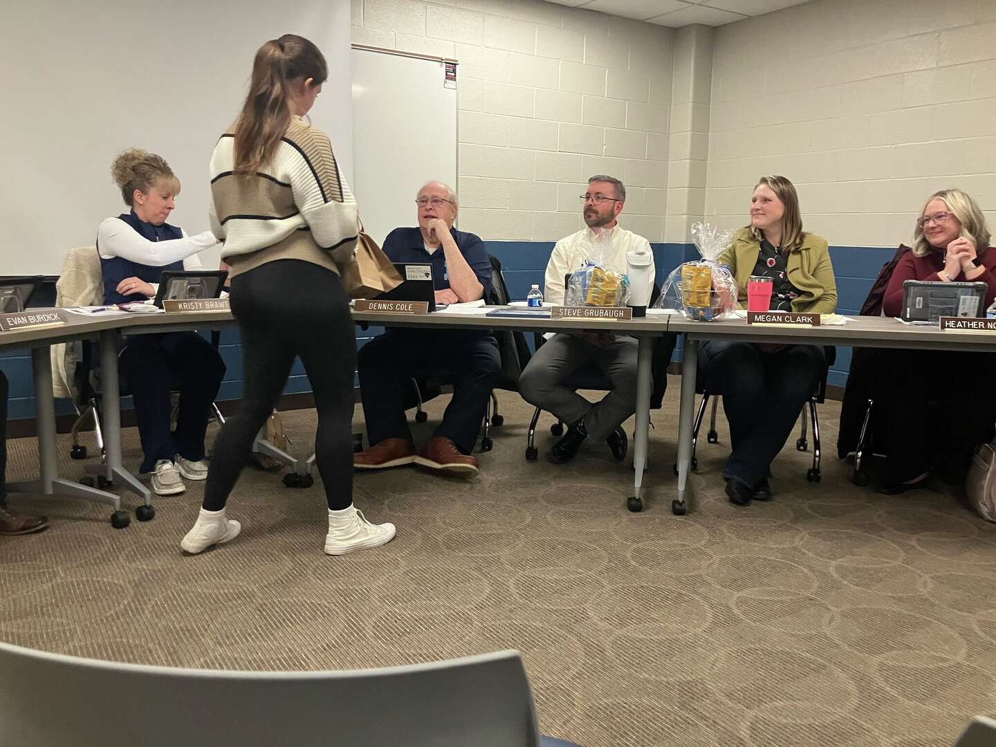 Meridian school board reelects officers, adopts bond