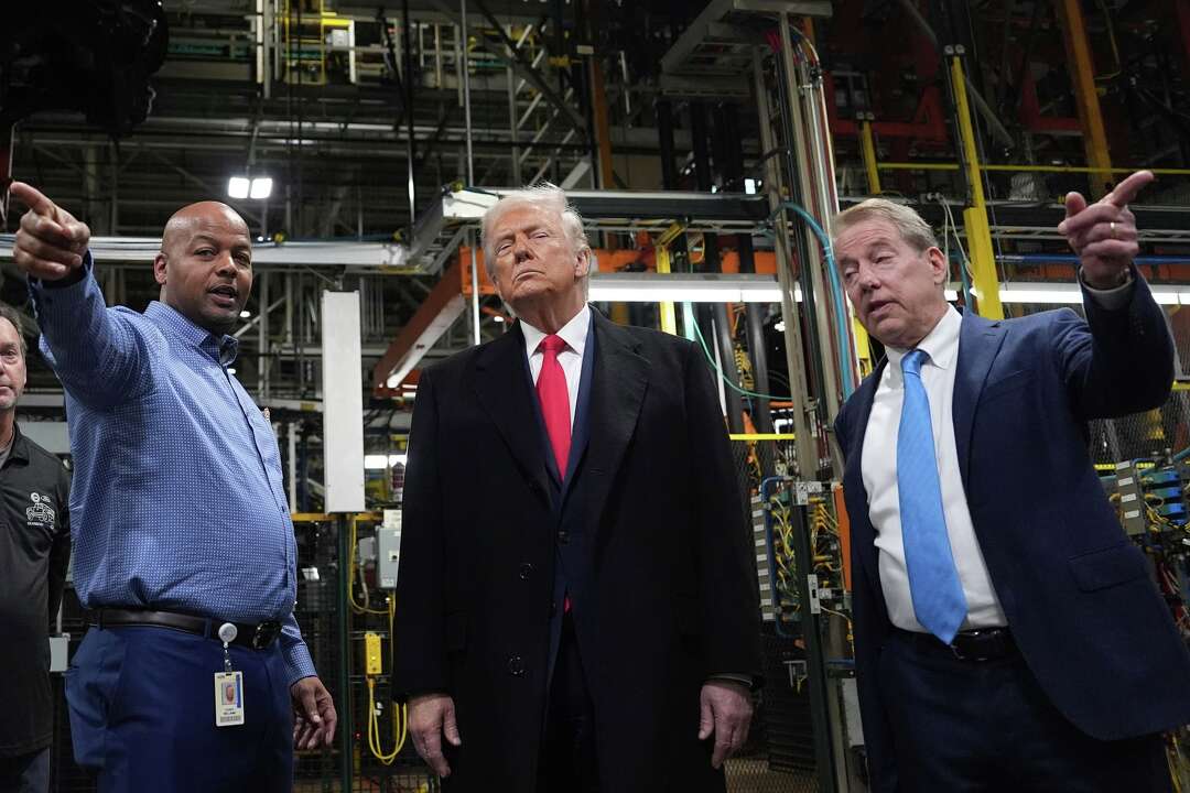 Trump visits Ford plant and defends his tariffs, hoping to counter ...