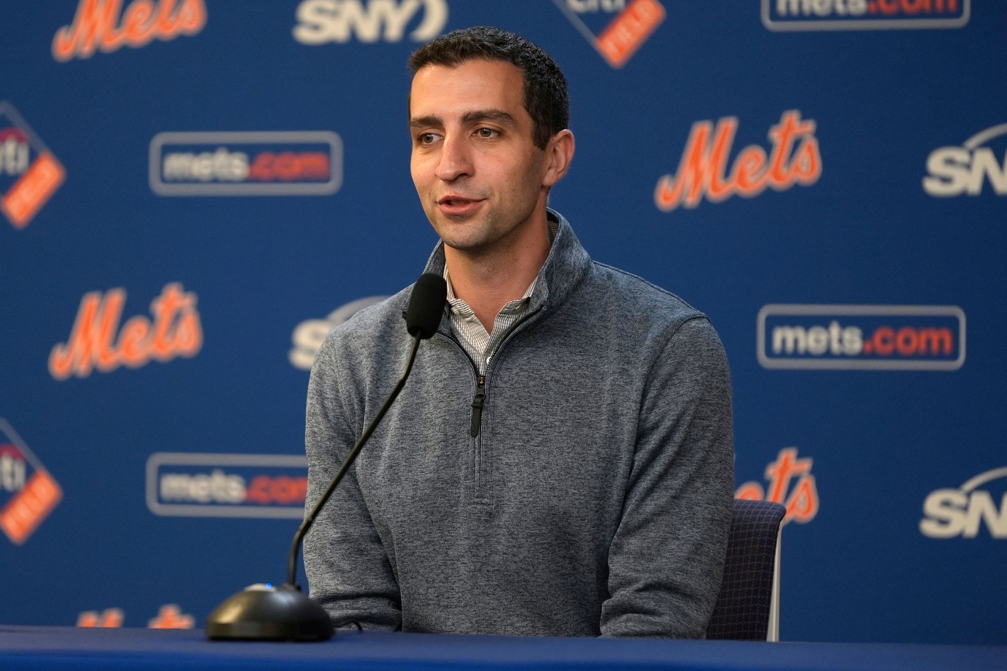 David Stearns says not blind to frustration of Mets fans but convicted ...