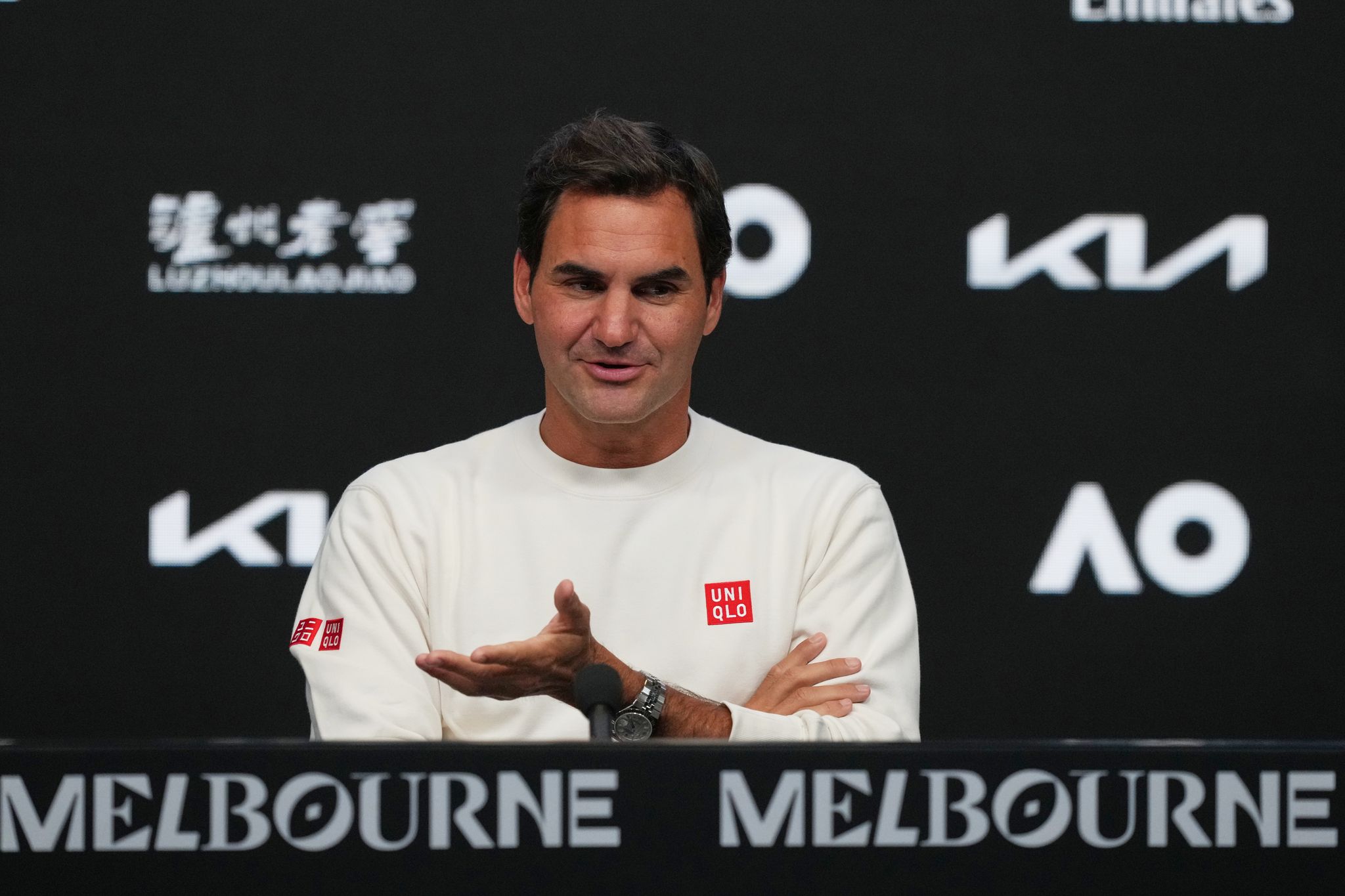 Roger Federer revisits the Happy Slam and holds court on contemporary ...