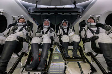 NASA astronauts left space yesterday. Now they splashed down in Calif.