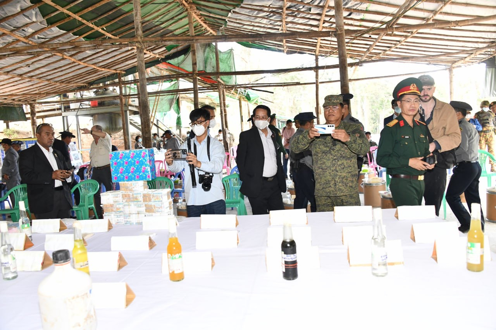 Myanmar's military government claims a record seizure of illicit drugs ...