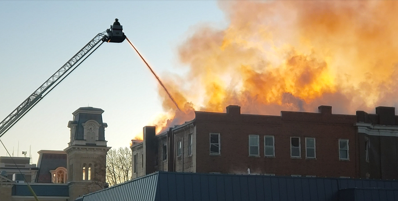 Firefighters battling massive fire in downtown Jacksonville