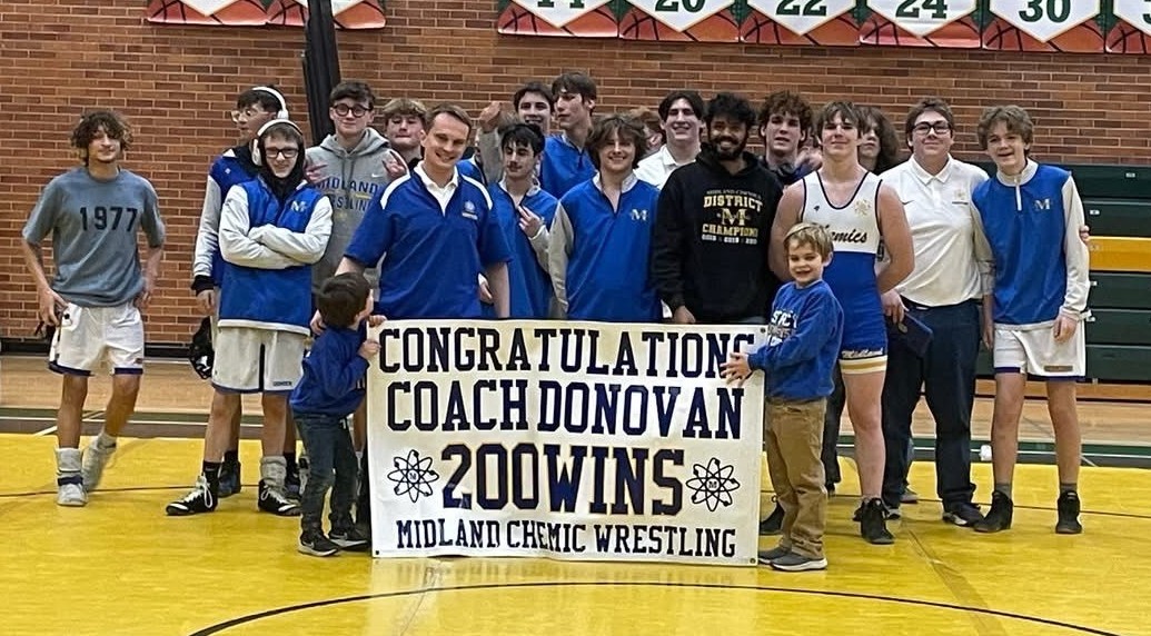 Midland's Donovan hits milestone, Chemics earn dramatic victory