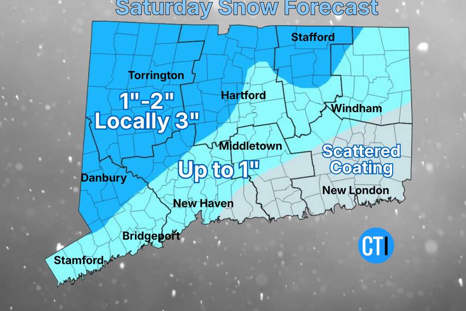 Two snow chances in CT this weekend. Here's the latest data