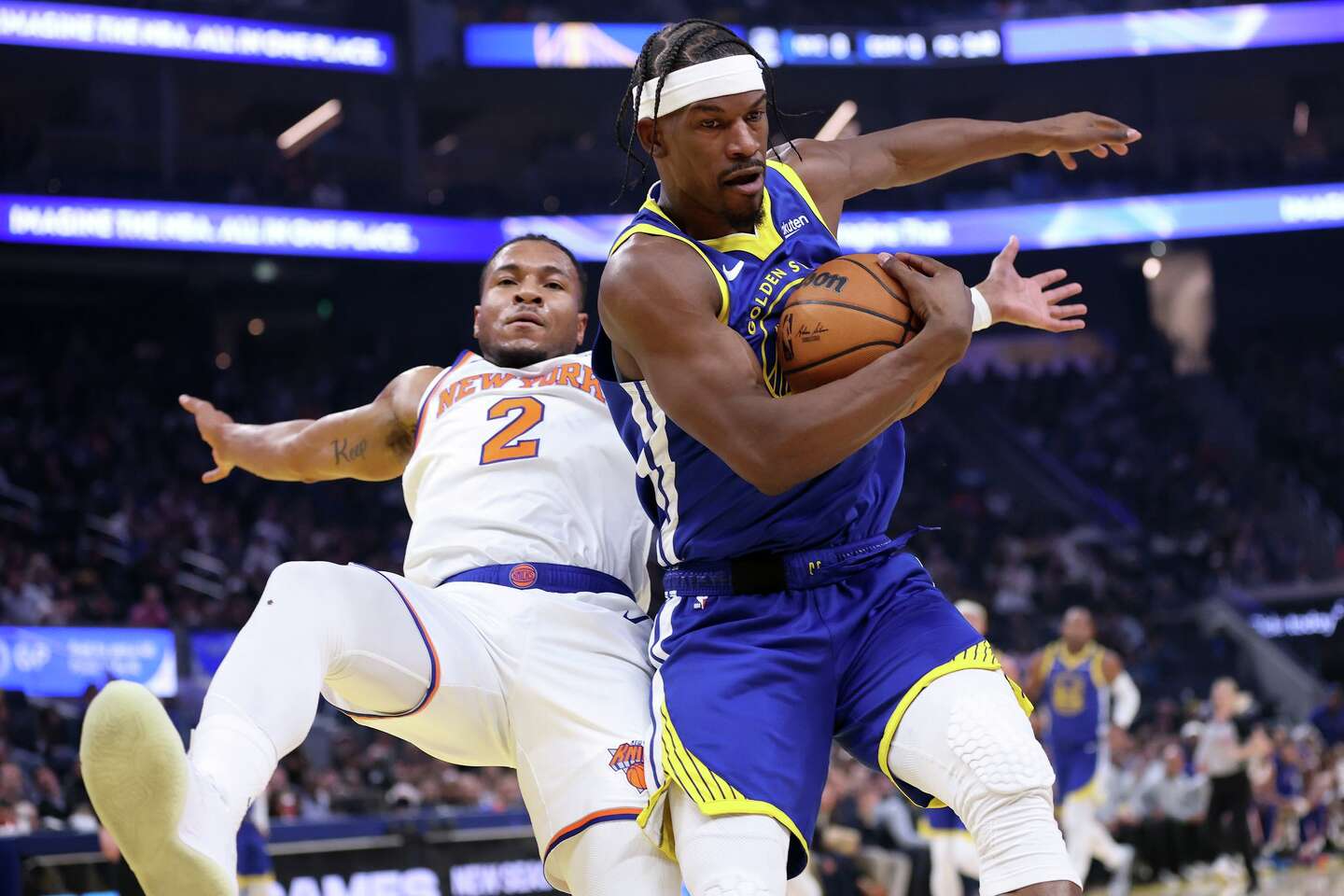 Jimmy Butler, Steph Curry lead Golden State Warriors past Knicks