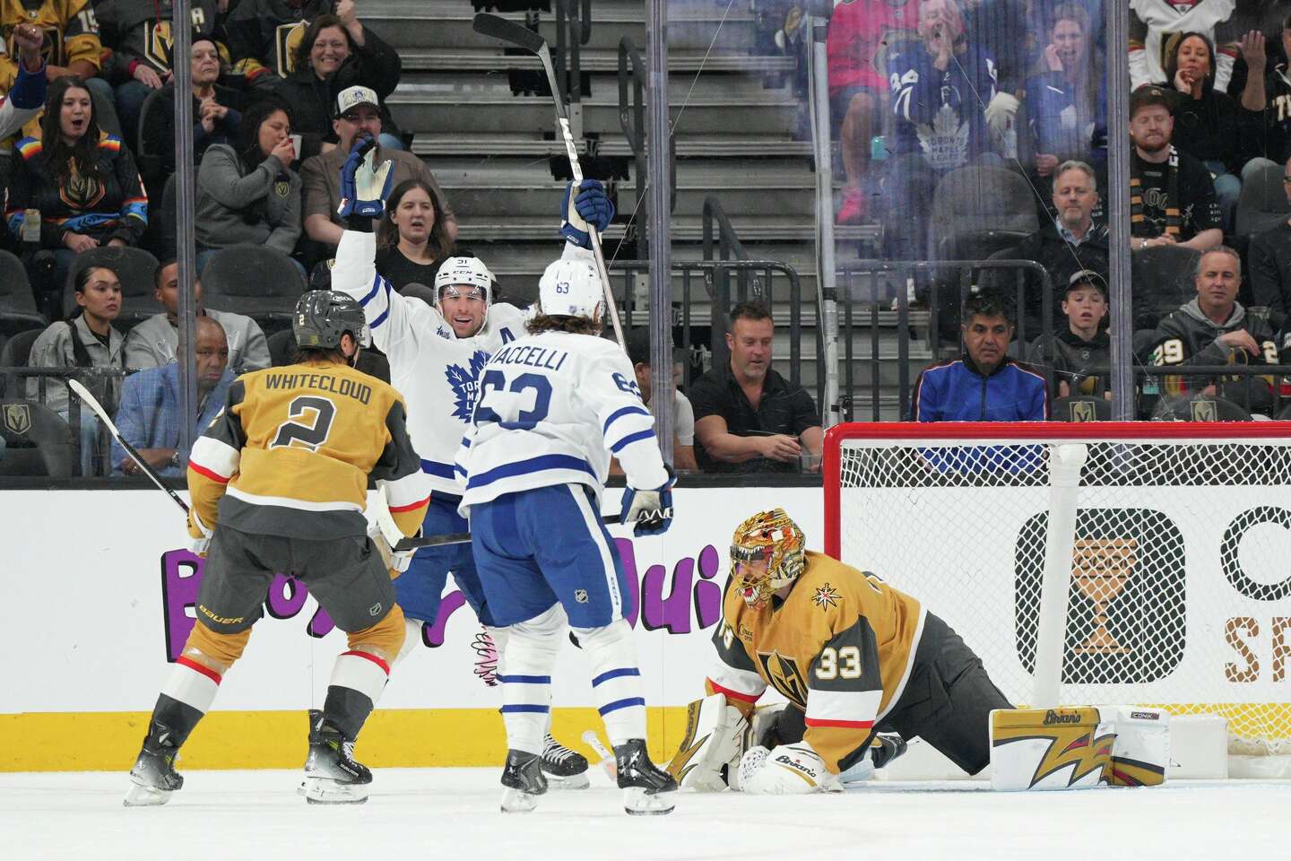 Eichel scores in OT as Golden Knights rally to beat Maple Leafs 6-5