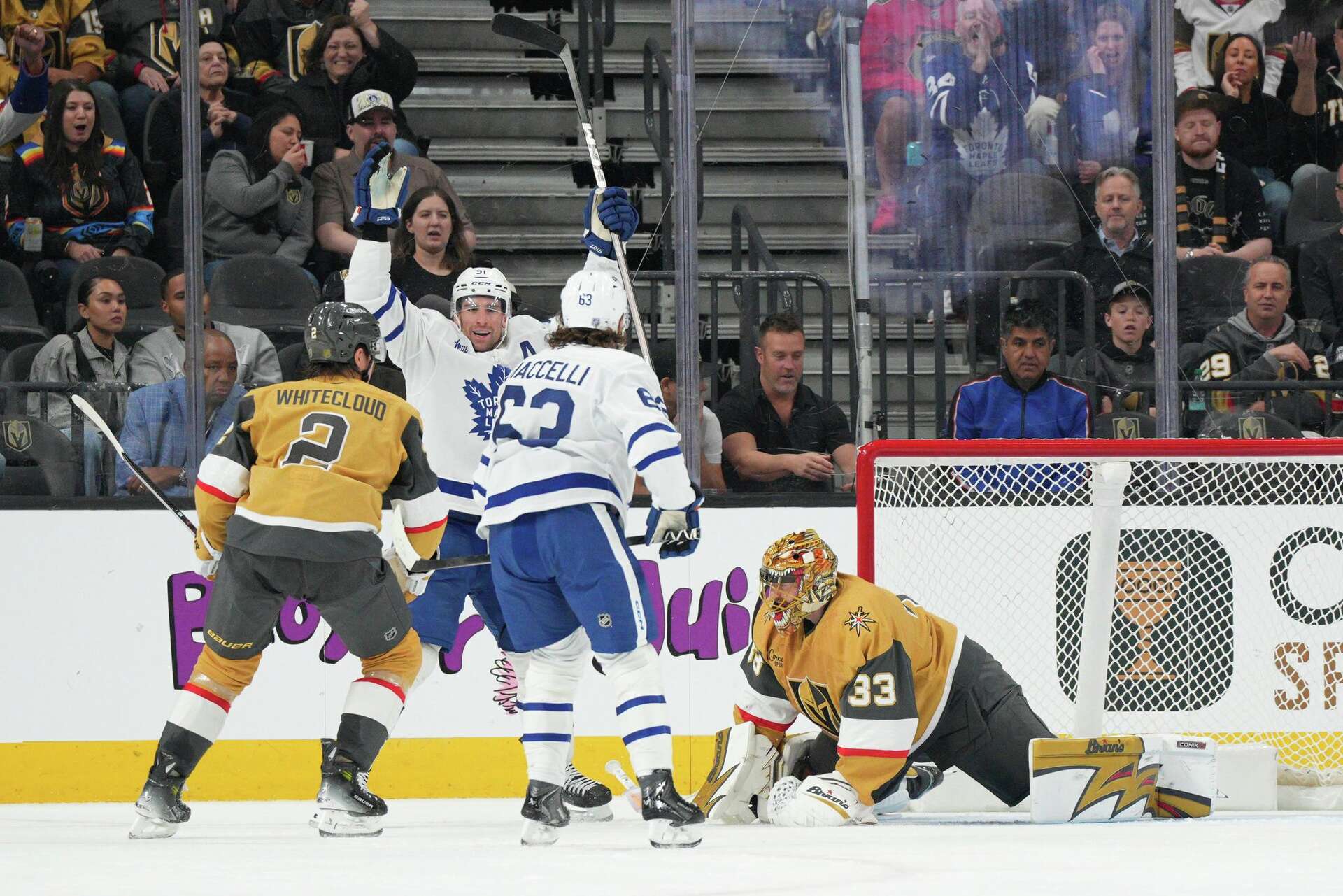 Eichel scores in OT as Golden Knights rally to beat Maple Leafs 6-5