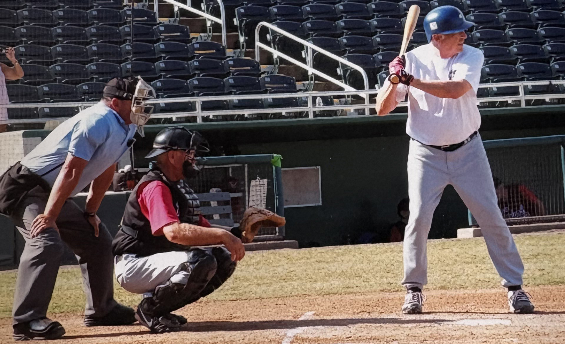 Playing and loving baseball at the age of 87
