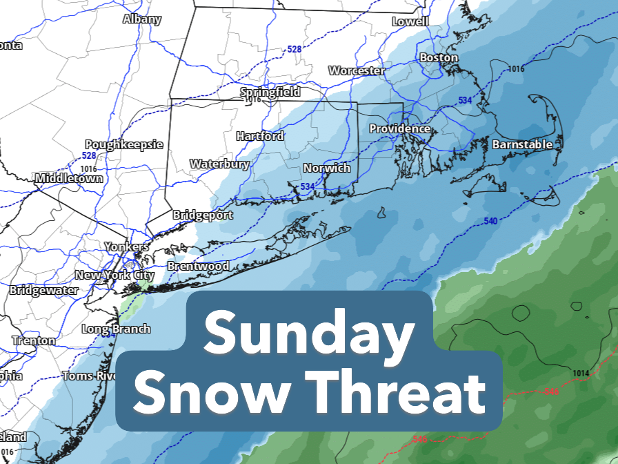 Coastal storm could bring accumulating snow to CT on Sunday