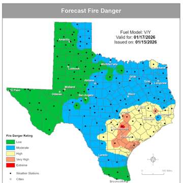 High wildfire threat, freezing weather: What else can Austin expect?
